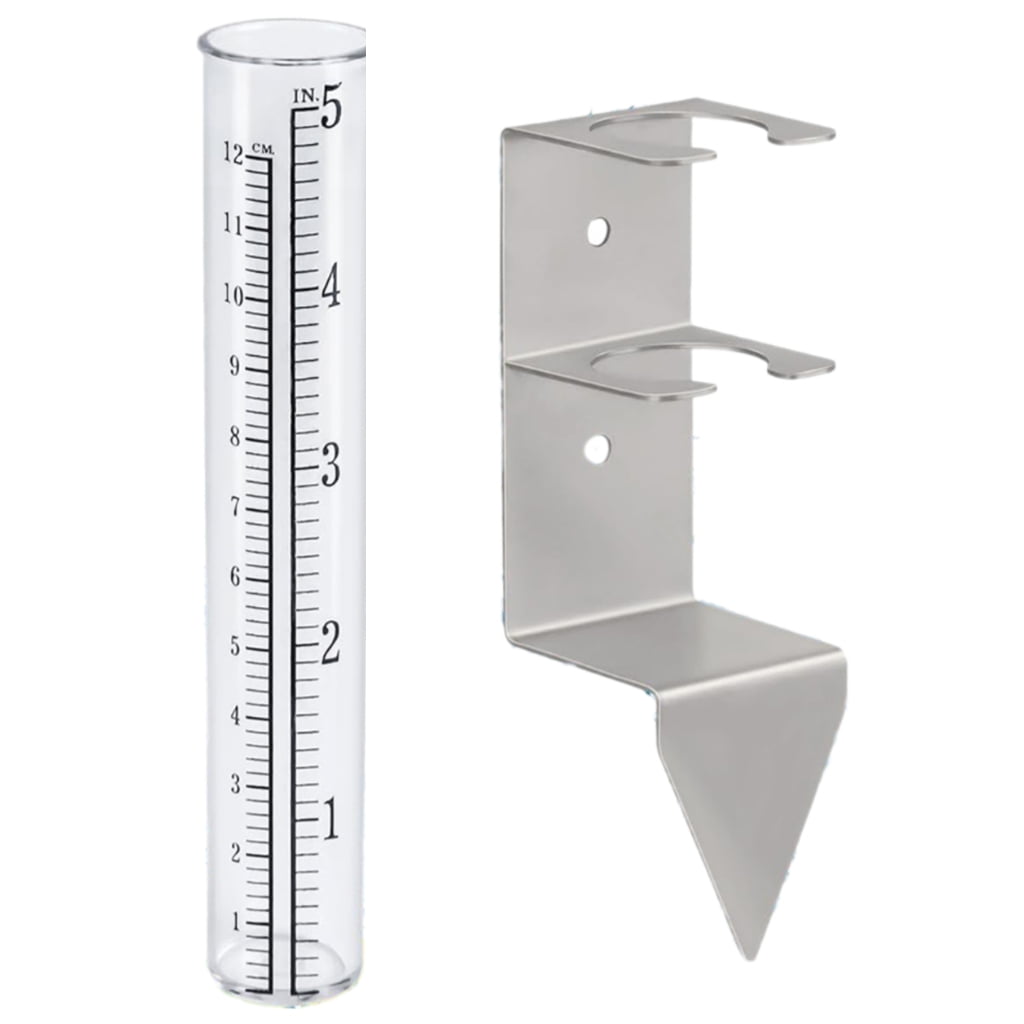 Sinyiin Weatherproof Rain Measurement Replacement Tubes Clear Scale ...