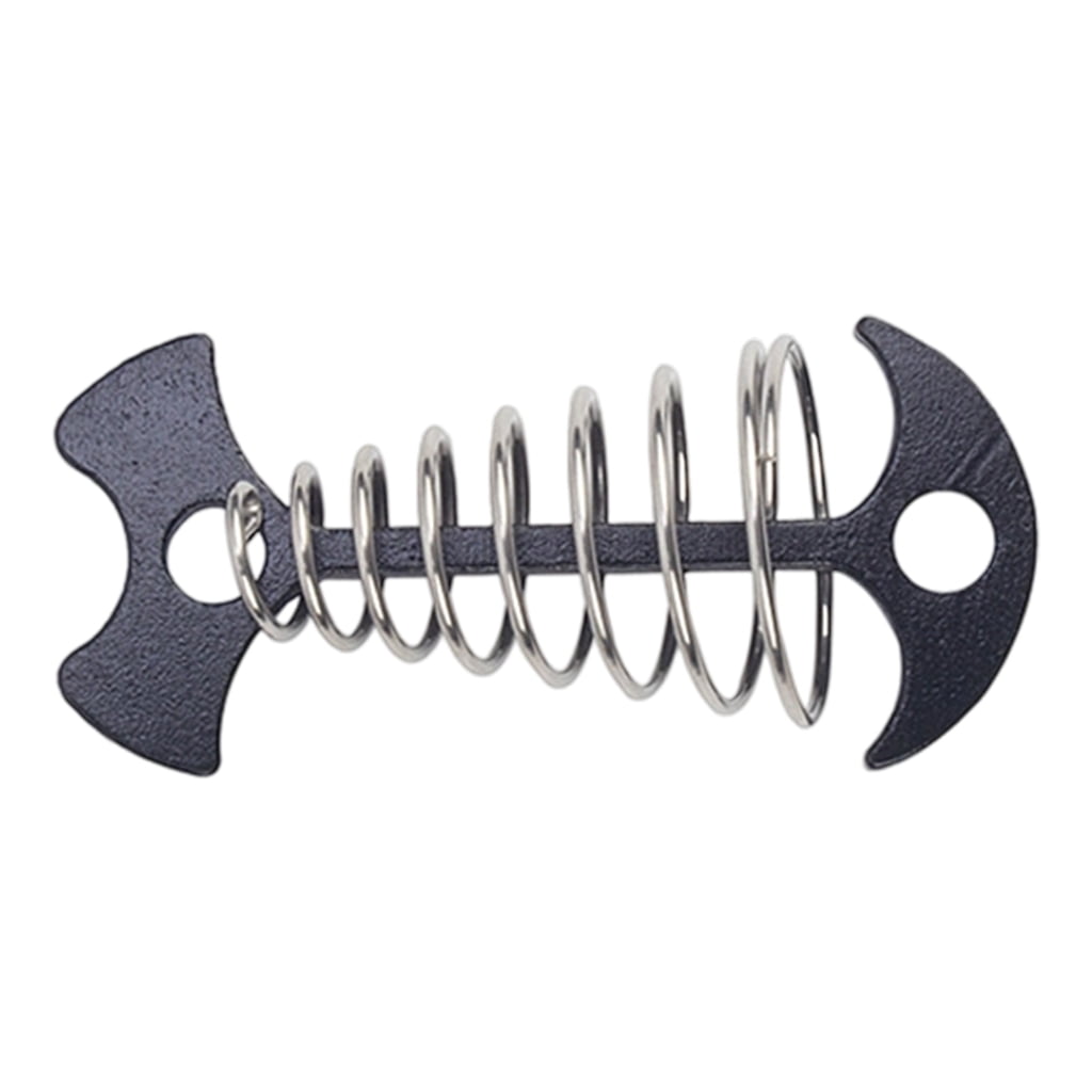 Sinyiin Windproof Fishbone Deck Anchors Peg Spring Guyline Tensioner ...