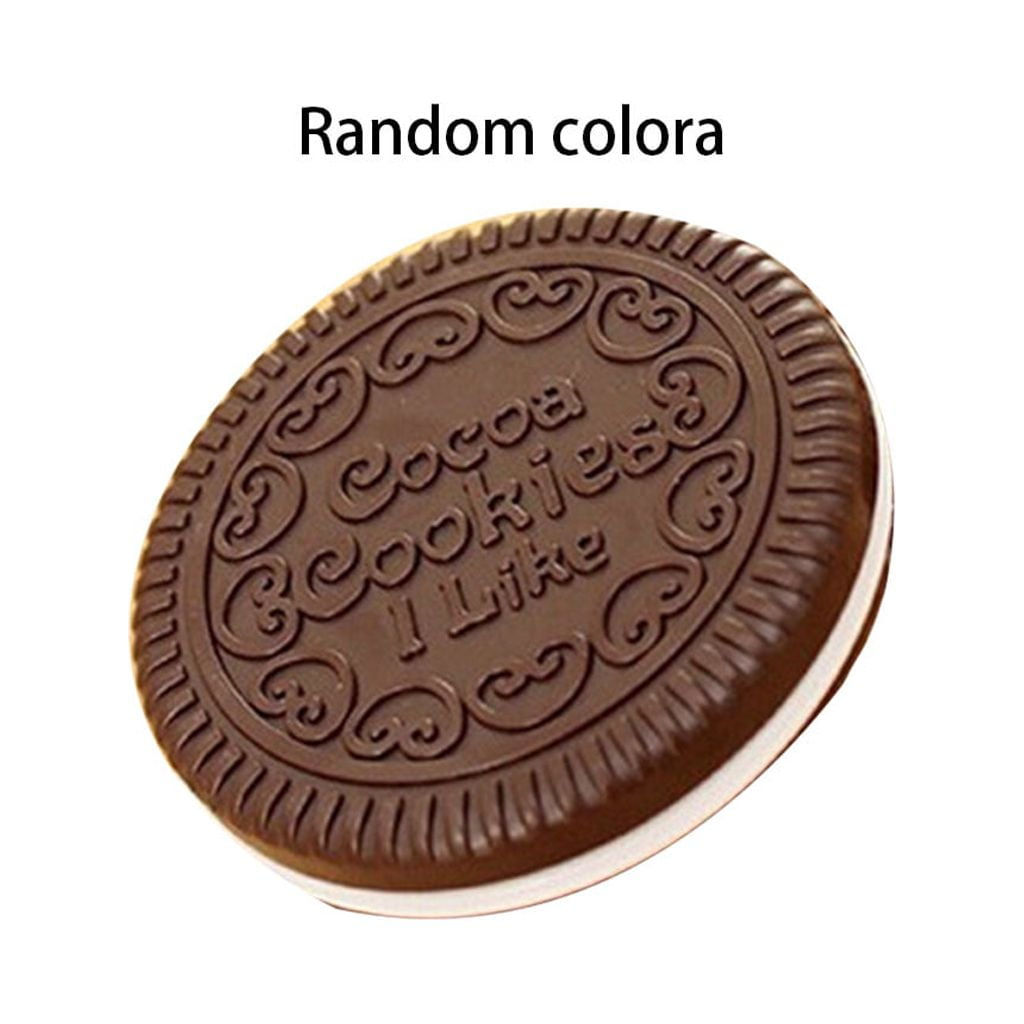 Sinyiin Women Girls Chocolate Cookie Mini Pocket Mirror With Comb ...
