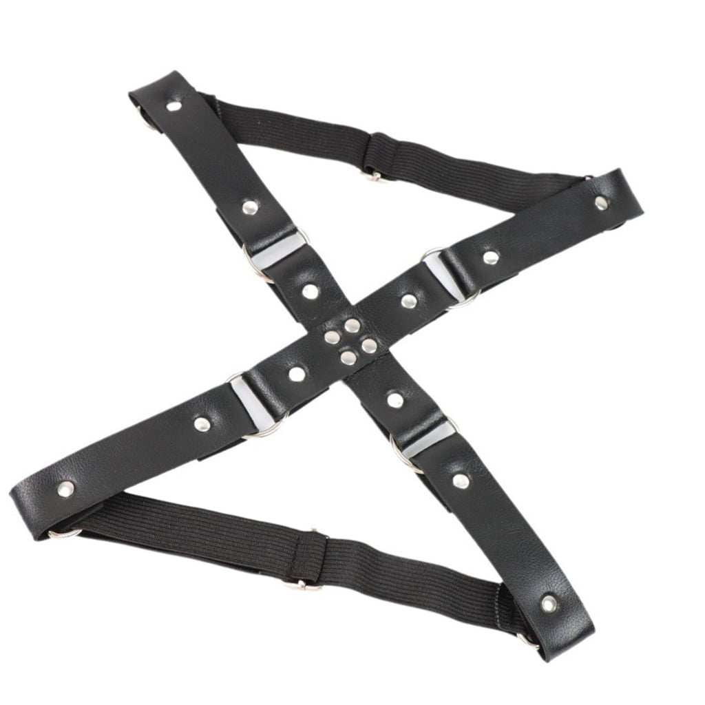 Sinyiin Women's Thigh Garter Belt Gothic Punk Crosses Rivets Leg ...