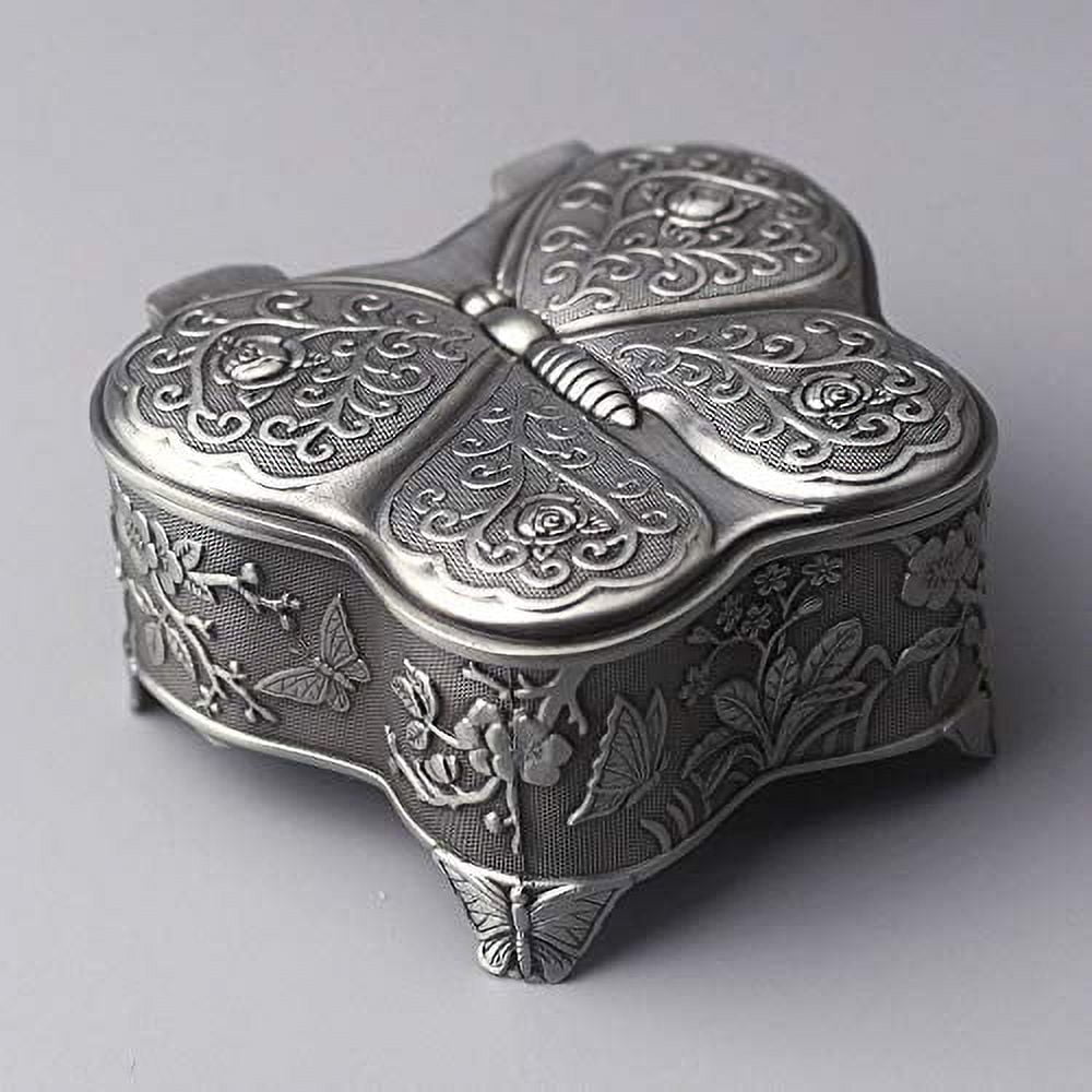 Sinzyo Emboss Alloy Metal Music Box Mini Wind Up Movement Music Box for ...