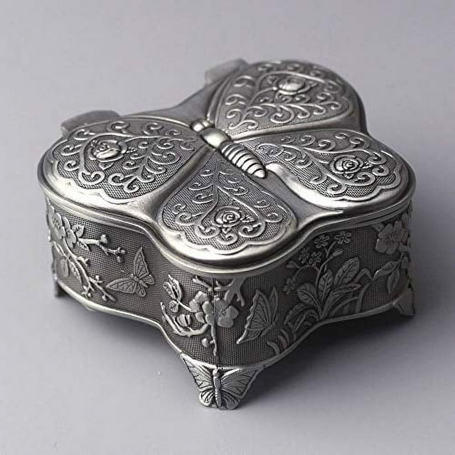 Sinzyo Emboss Alloy Metal Music Box Mini Wind Up Movement Music Box for ...