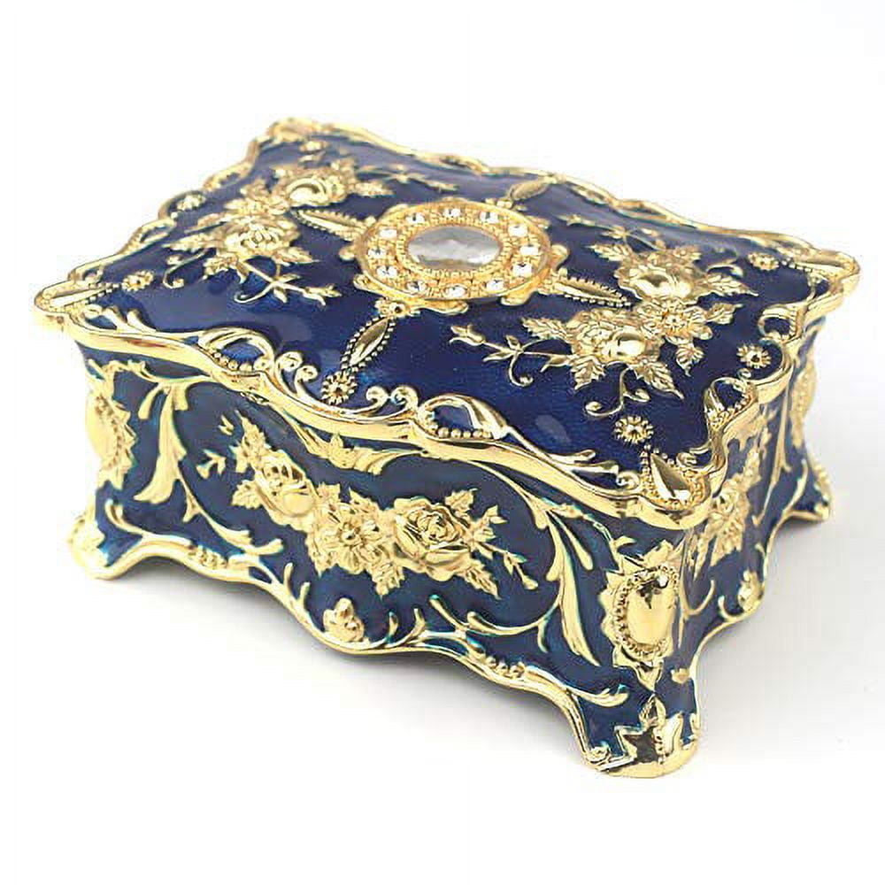 Sinzyo Emboss Alloy Metal Music Box Wind Up Movement Music Box for ...