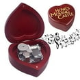 Sinzyo Heart Shaped Vintage Wood Sankyo Mechanism Musical Box Wind Up ...
