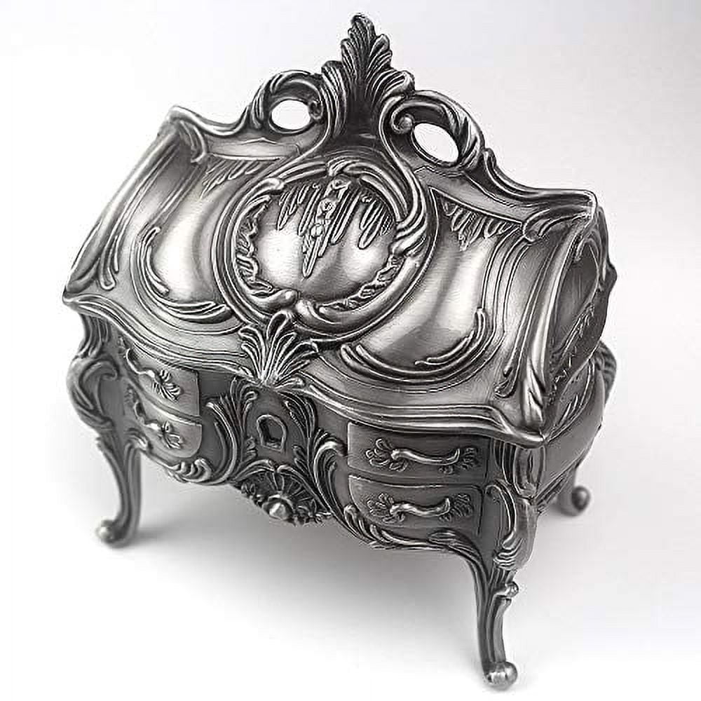 Sinzyo Tall Emboss Alloy Metal Music Box Wind Up Movement Musical Boxs ...