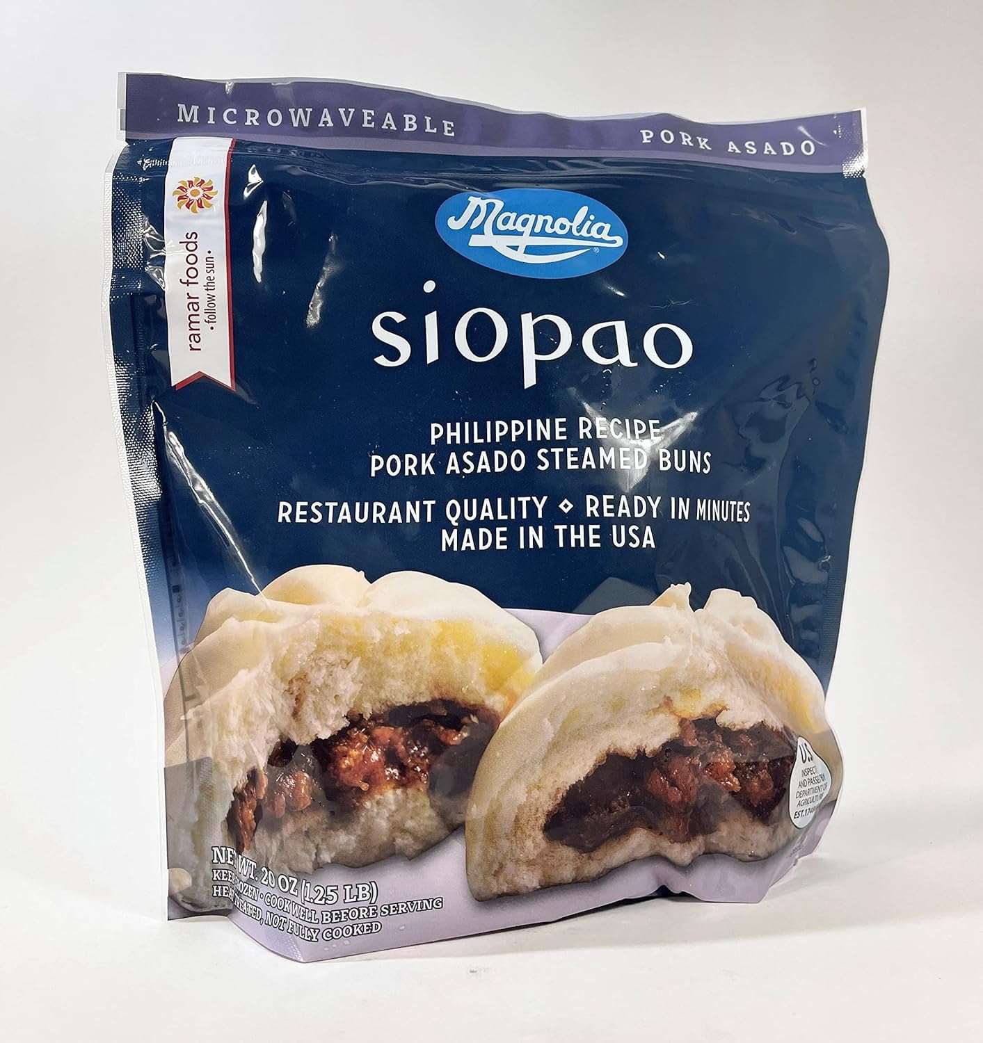 Siopao Pork Asado Steamed Buns 20 Oz per Pack (2-PACK) - Walmart.com