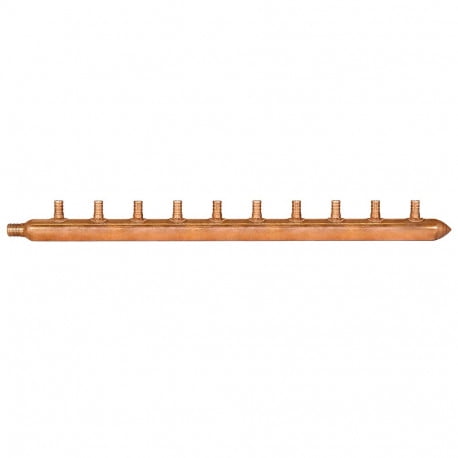 Sioux Chief 10-port Copper Manifold with 1/2" PEX branches, 3/4" PEX x ...