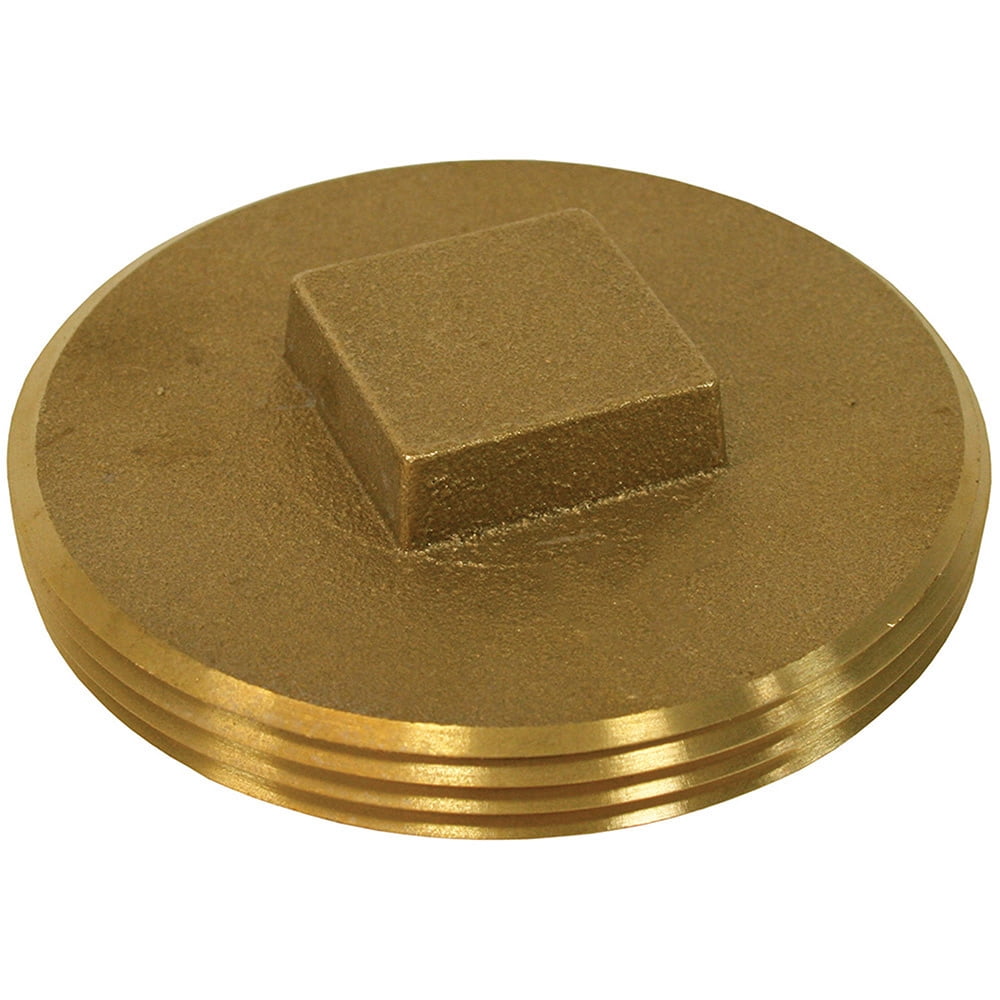 Sioux Chief 3-1/2 In. Solid Brass Raised Square Head Cleanout 876-RS35 ...