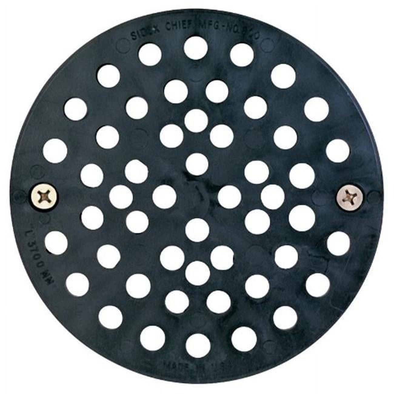 Sioux Chief 6-3/4 in. Natural Black Round Polypropylene Floor Drain ...