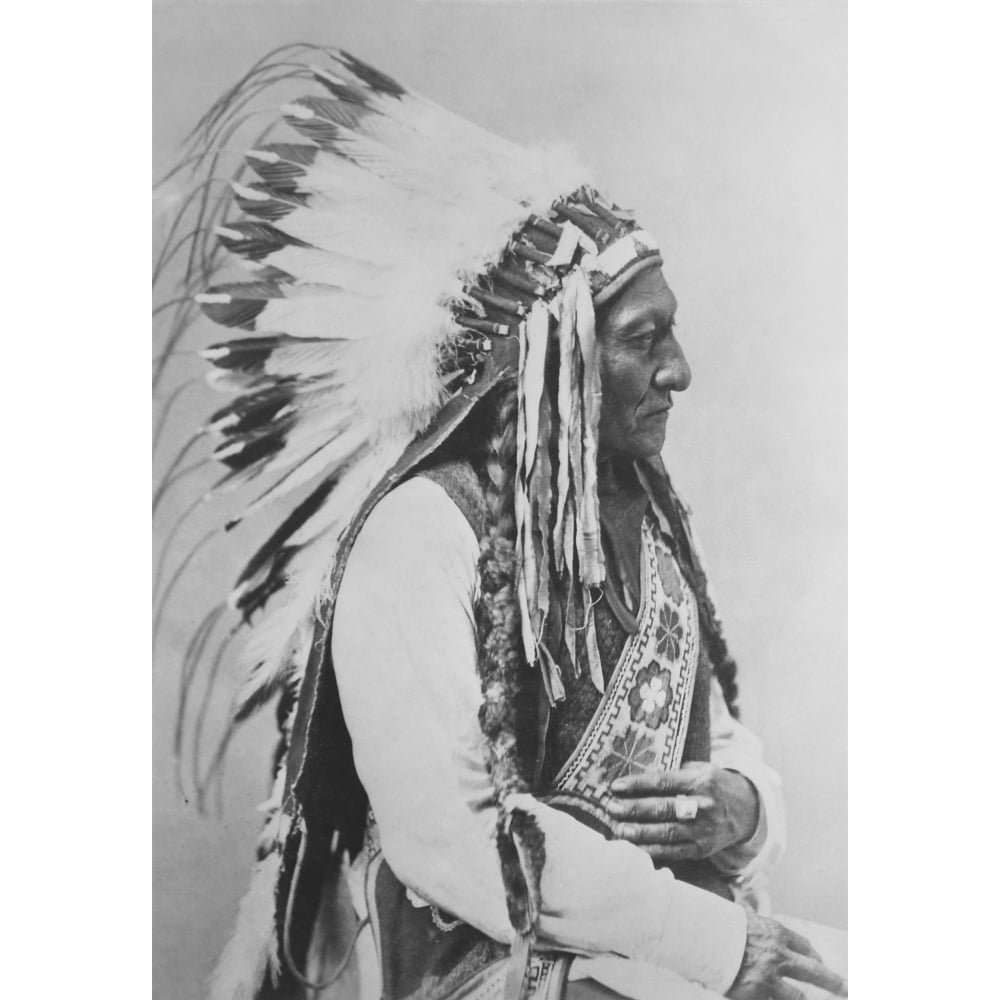 Sioux Chief Sitting Bull Poster Print - Walmart.com