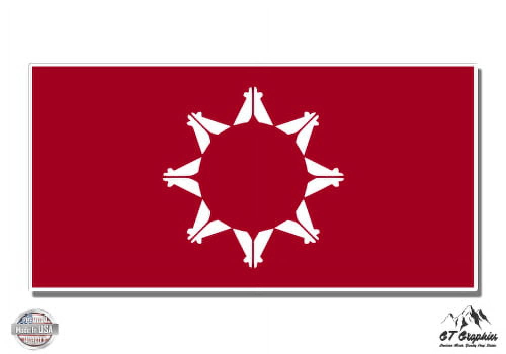 Sioux Pine Ridge Flag - 3" Vinyl Sticker - For Car Laptop I-Pad Phone ...