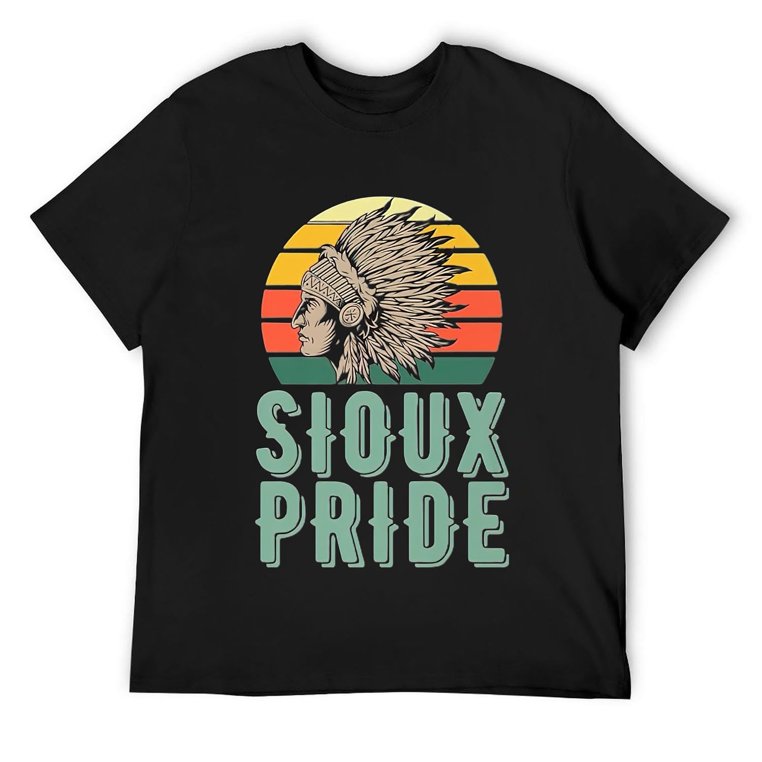 Sioux Pride Tribal Headdress Indigenous Peoples Day Gift Set T-Shirt ...