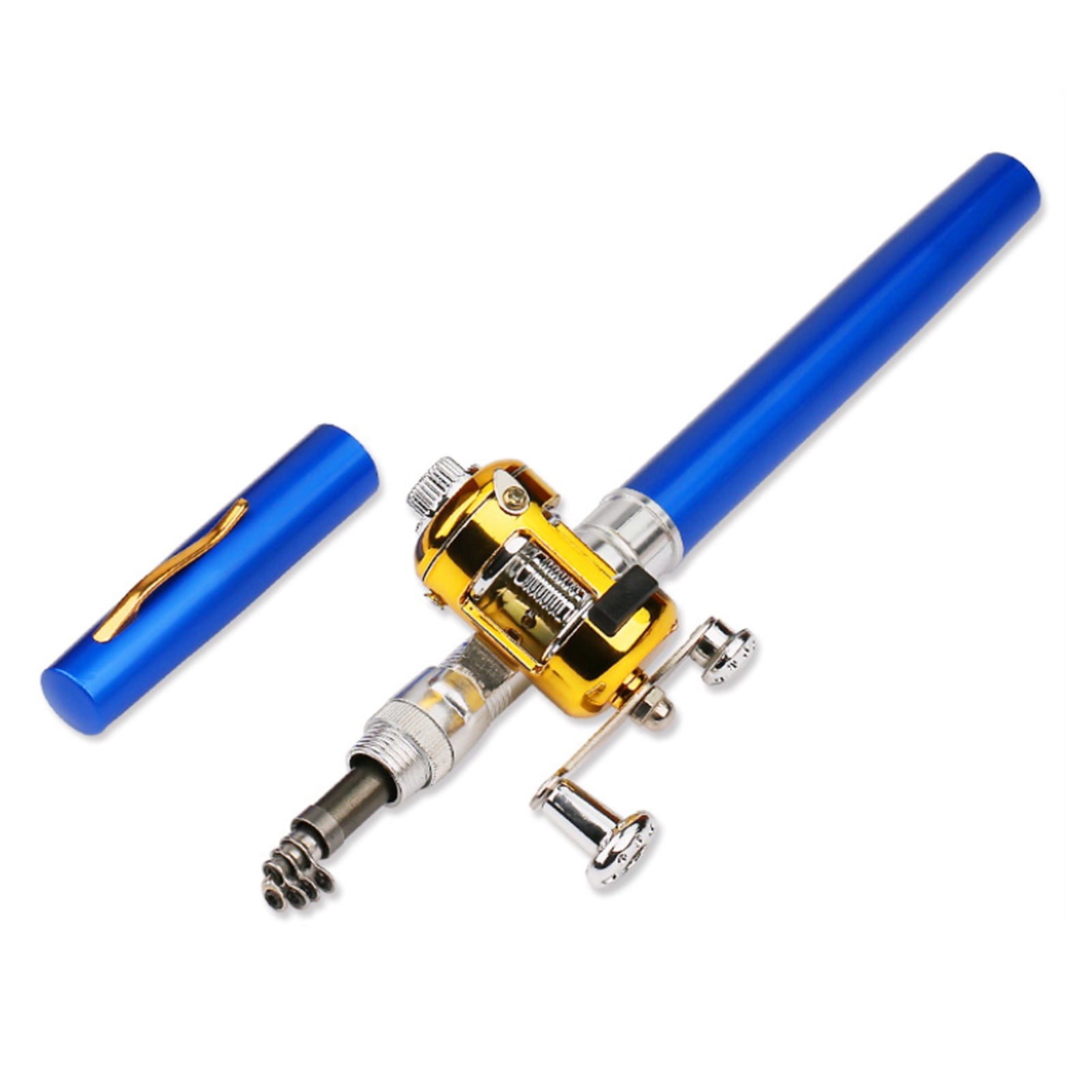 Sioweci 1.6M Pen Fishing Rod with Spinning Reel Heavy Duty Mini Pocket ...