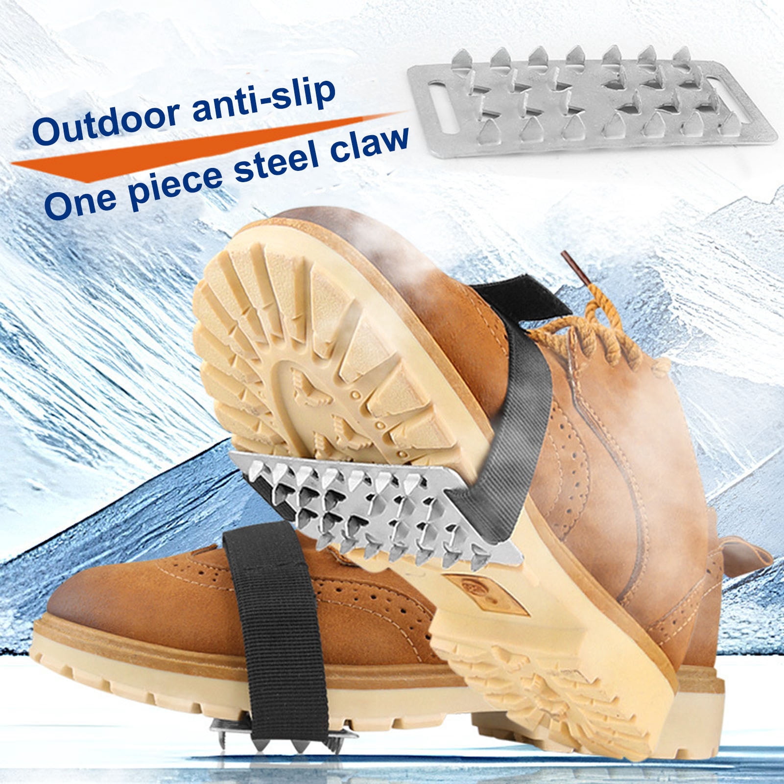 Sioweci 1 Pair 26-Tooth Ice Claws Crampons Non-Slip Stainless Steel ...