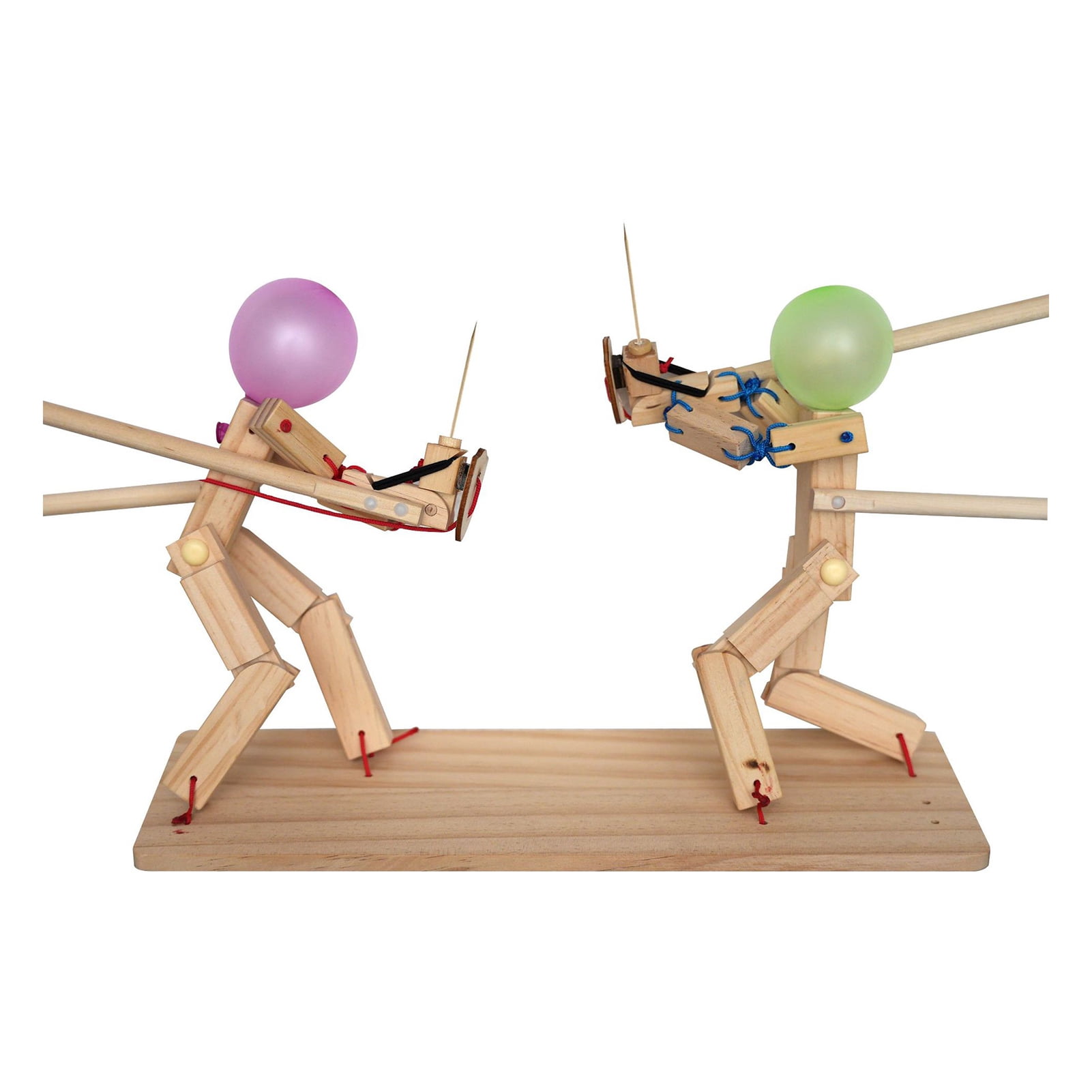 Sioweci 1 Set Bamboo Man Battle Toy with 100 Balloons Rope Controlled ...