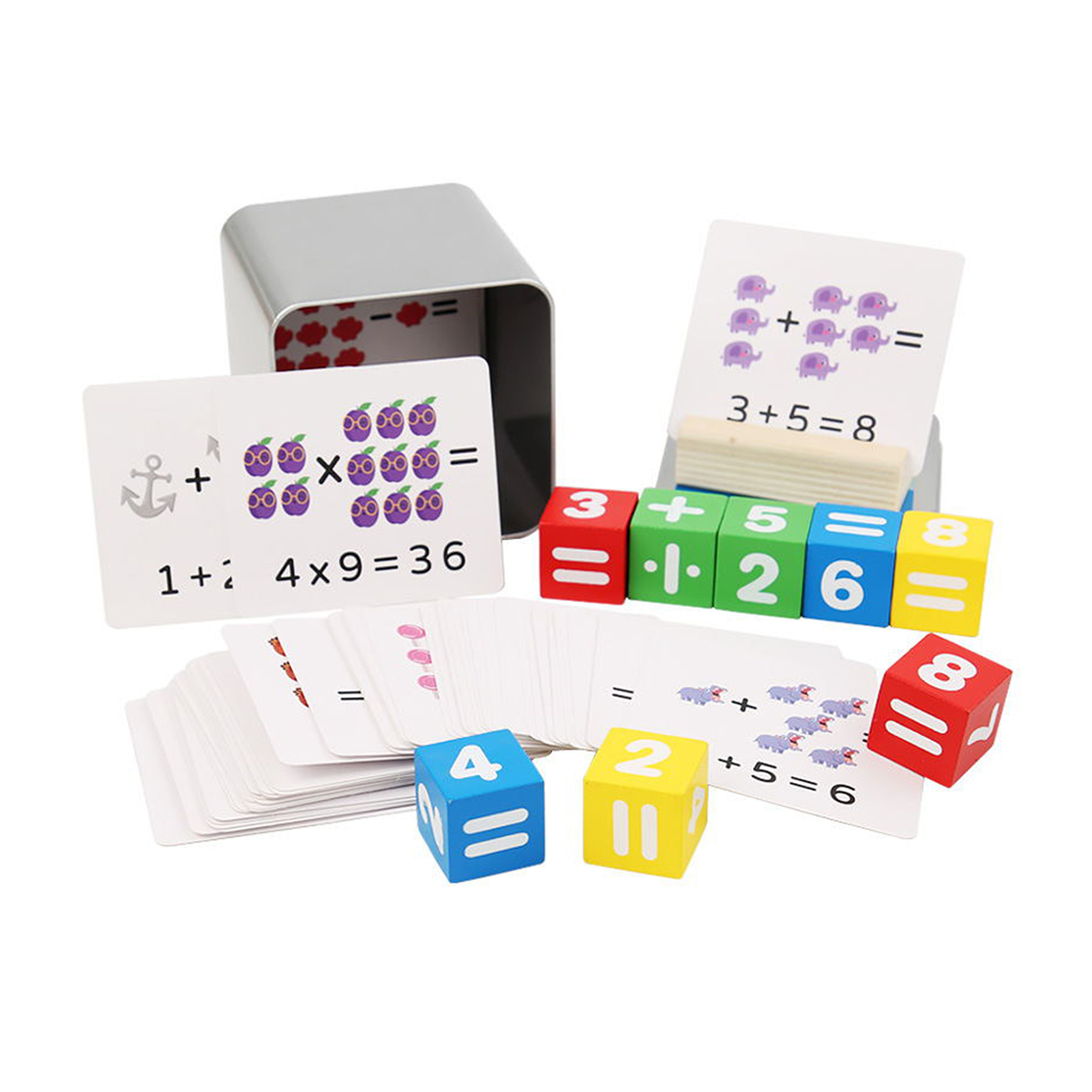 Sioweci 1 Set Kids Math Matching Game Addition Subtraction ...