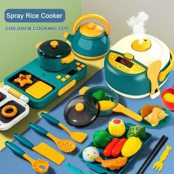 Sioweci 1 Set Mini Kitchen Cooking Playset Electric Induction Cooker ...