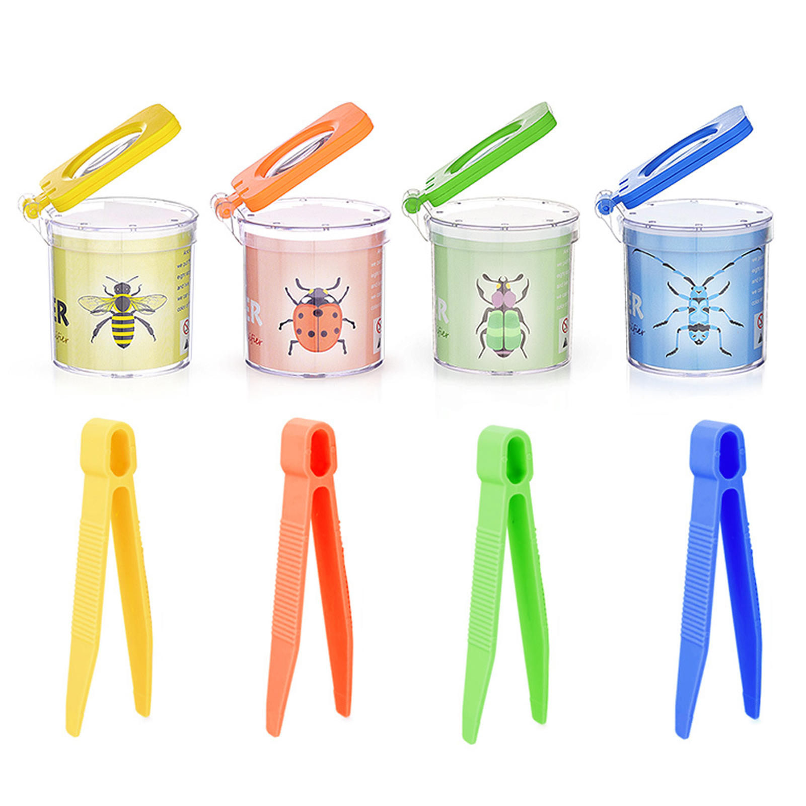 Sioweci 1 Set Small Animal Viewer Catcher with Tweezers Flip Lid ...