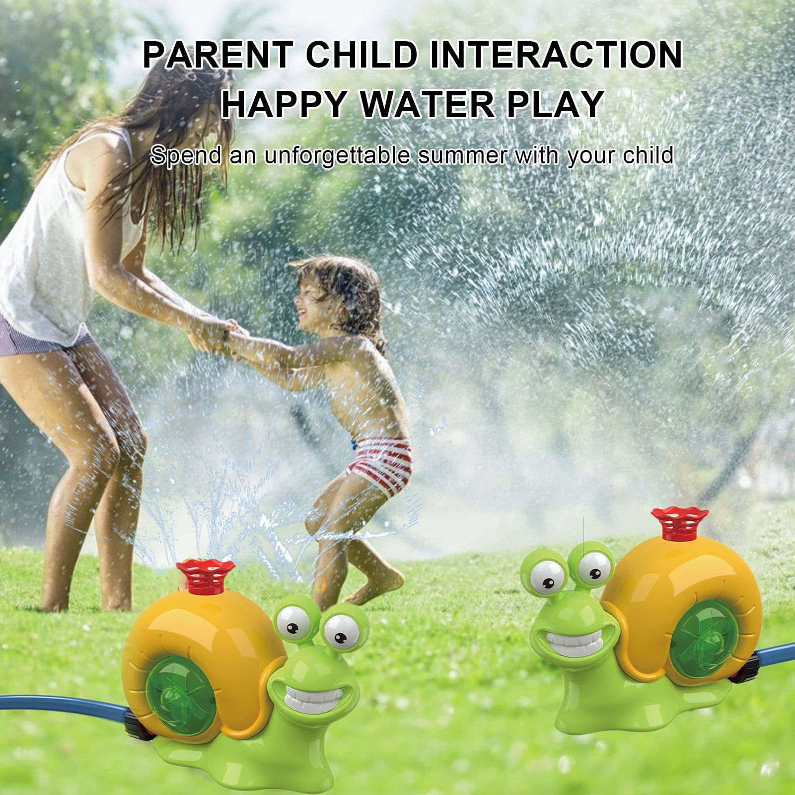 Sioweci 1 Set Snail Water Sprinkler Baseball Game Toy Summer Outdoor ...