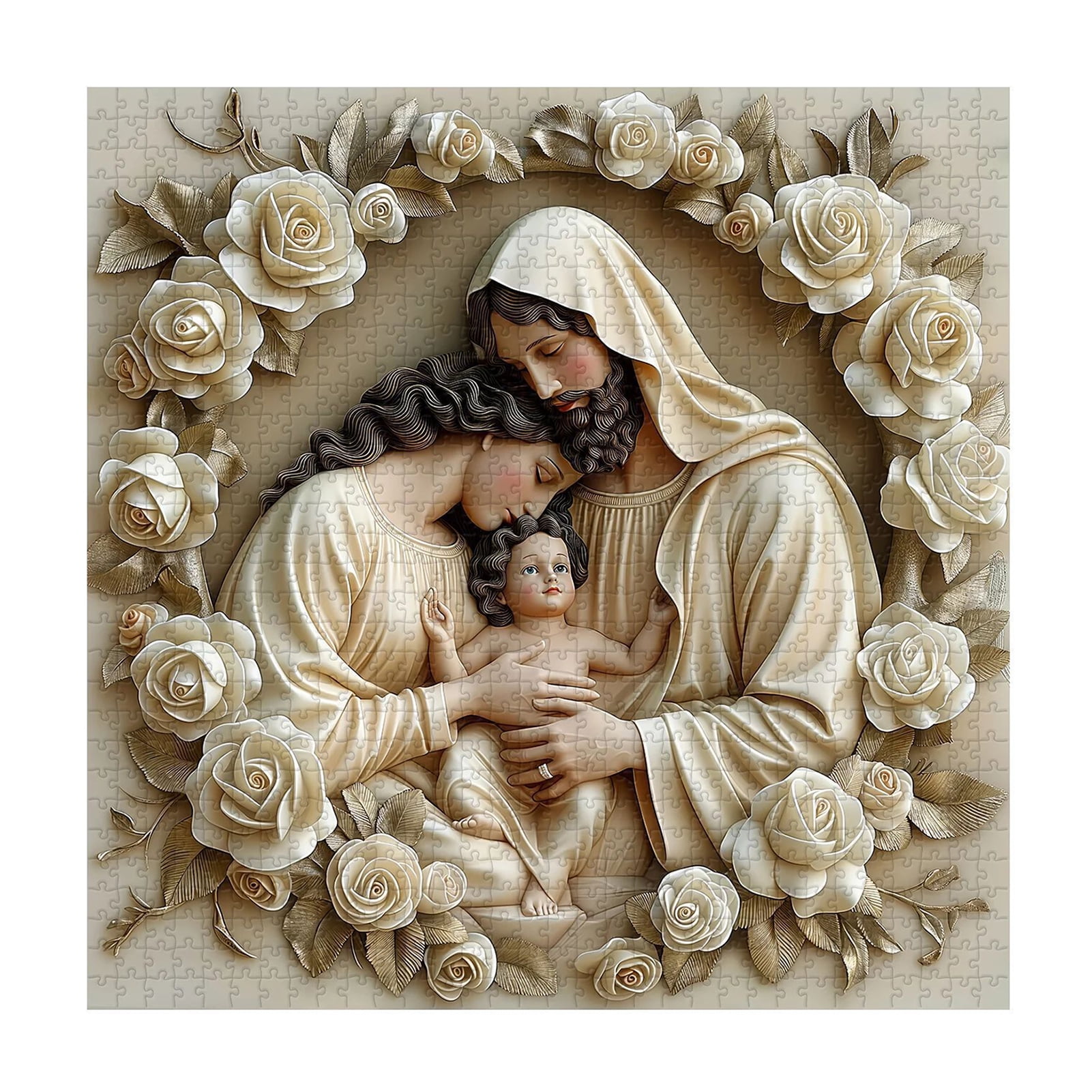 Sioweci 1000Pcs/Set Eternal Grace Jigsaw Puzzle Nativity Advent Paper ...