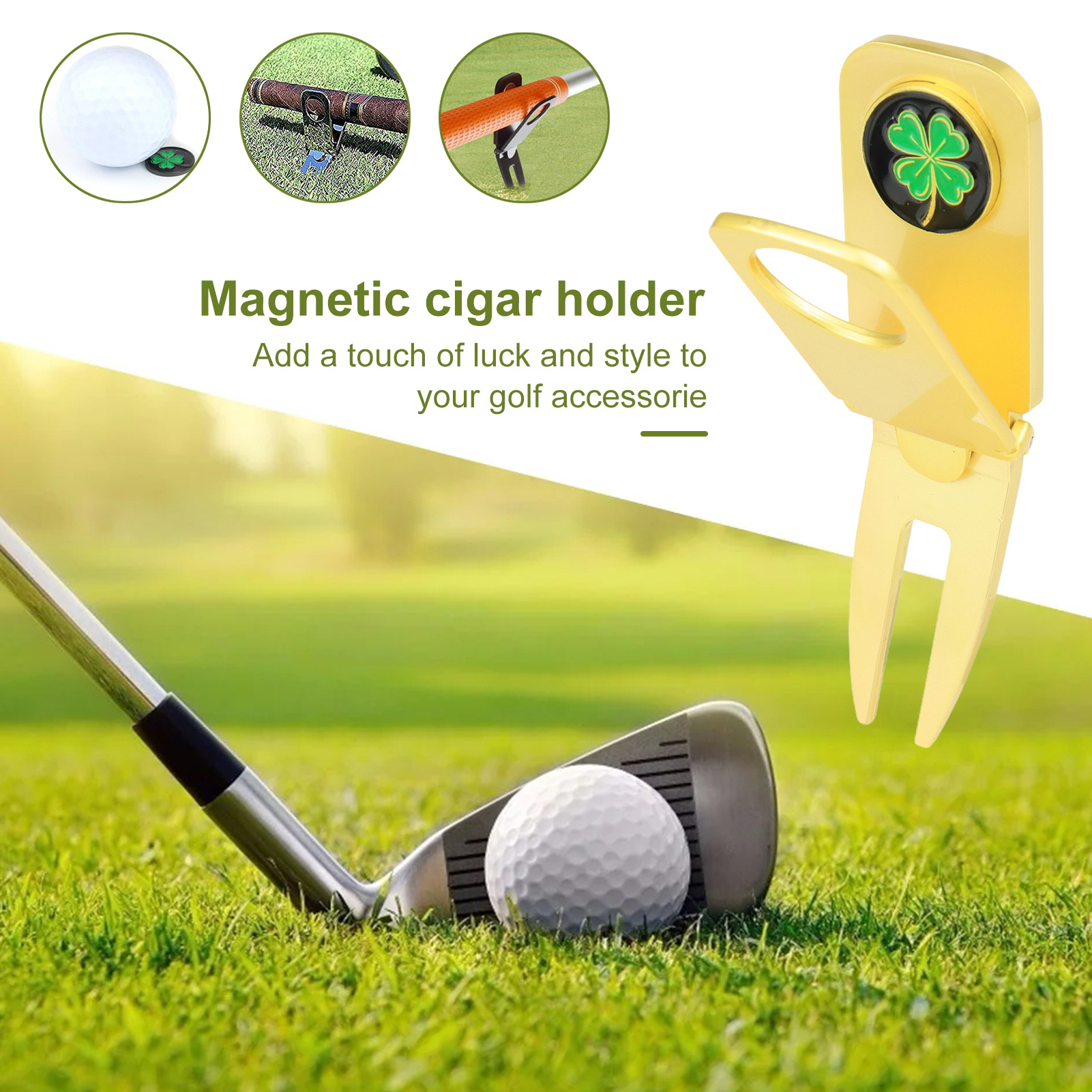 Sioweci 1Pc Golf Cart Smoke Holder Magnetic Smoke Clip Minder Clamp 6 ...