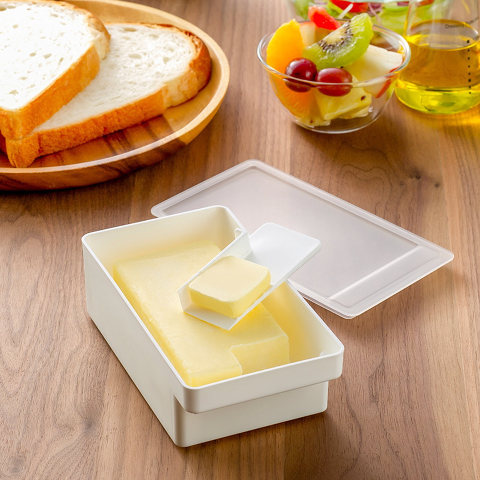 Sioweci 2-in-1 Butter Slicer Box with Lid Spatula Included Safe Odor ...