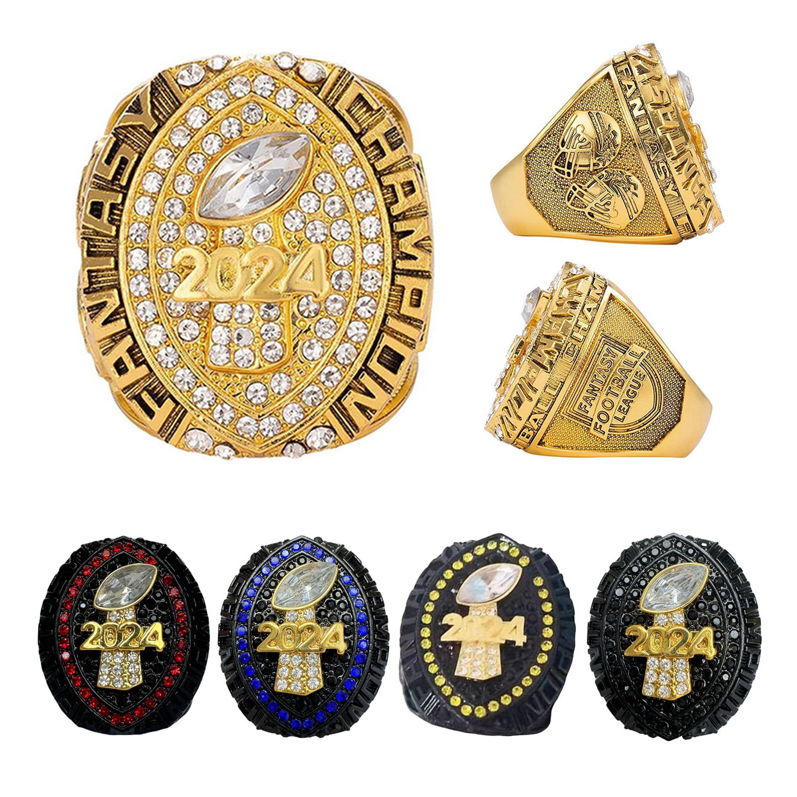 Sioweci 2024 Fantasy Football Championship Ring Championship Trophy ...