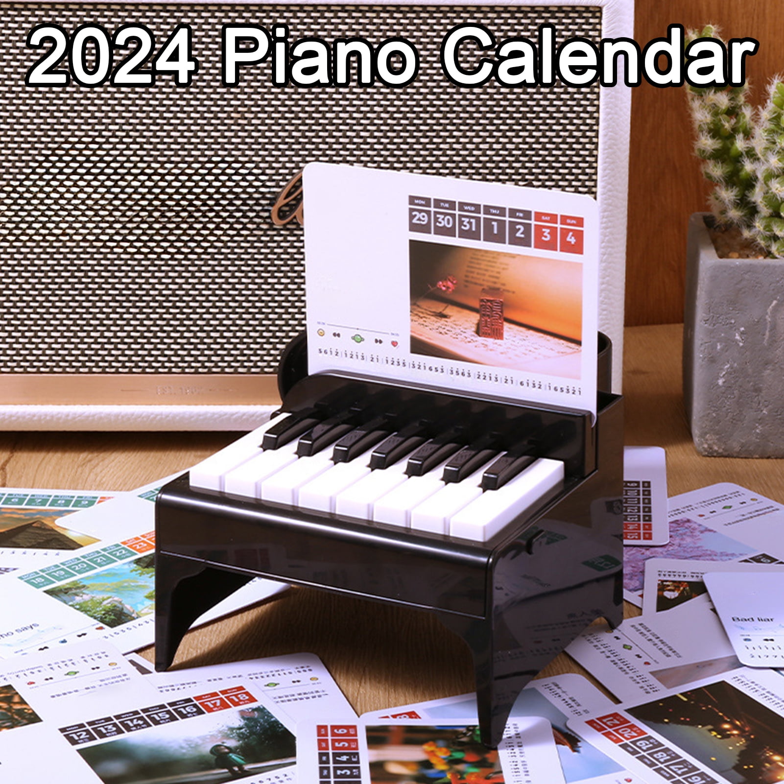 Sioweci 2024 Playable Piano Calendar with 52 Music Scores Musical Scale ...