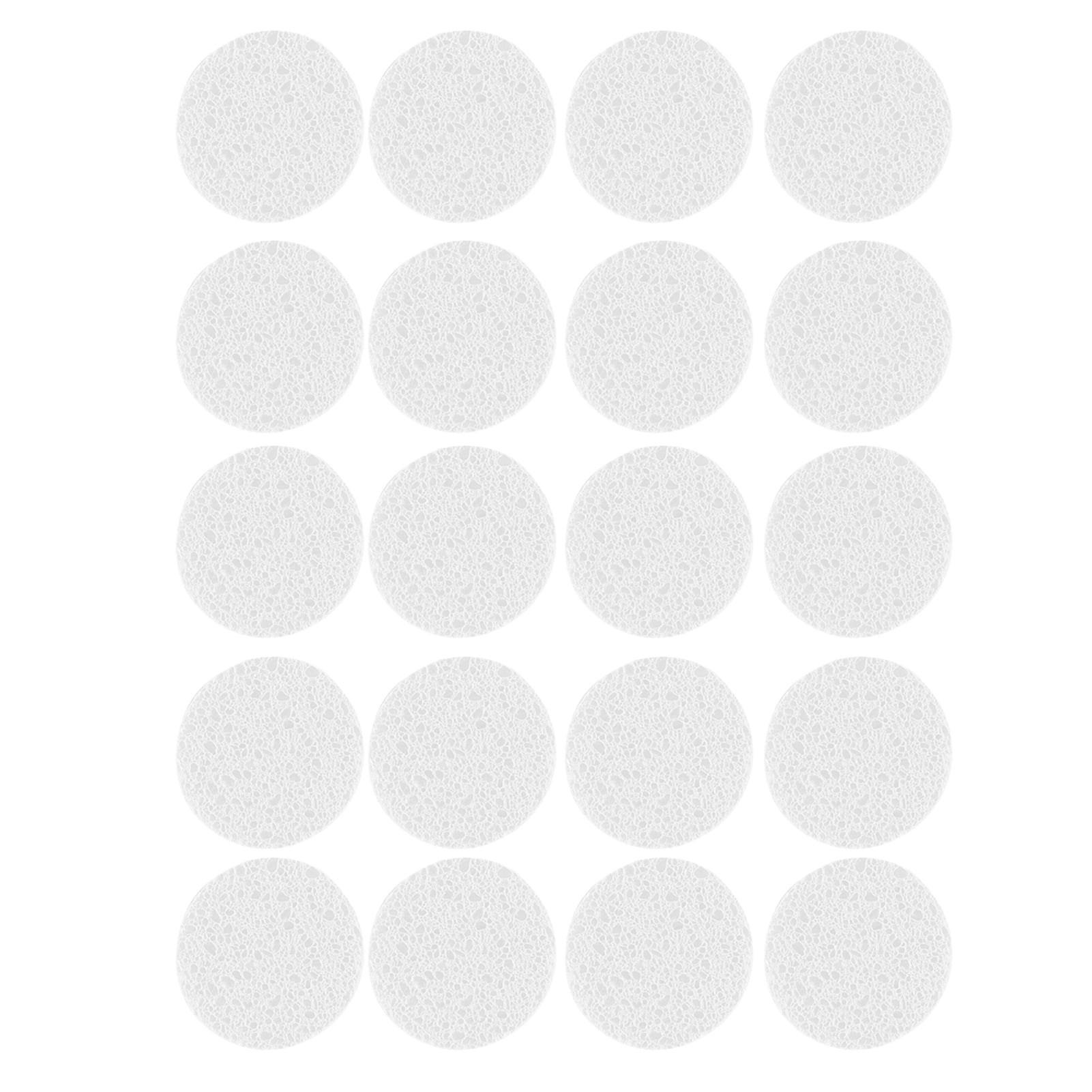 Sioweci 20Pcs Foam Texture Paper Round Square White Cellulose Cards ...