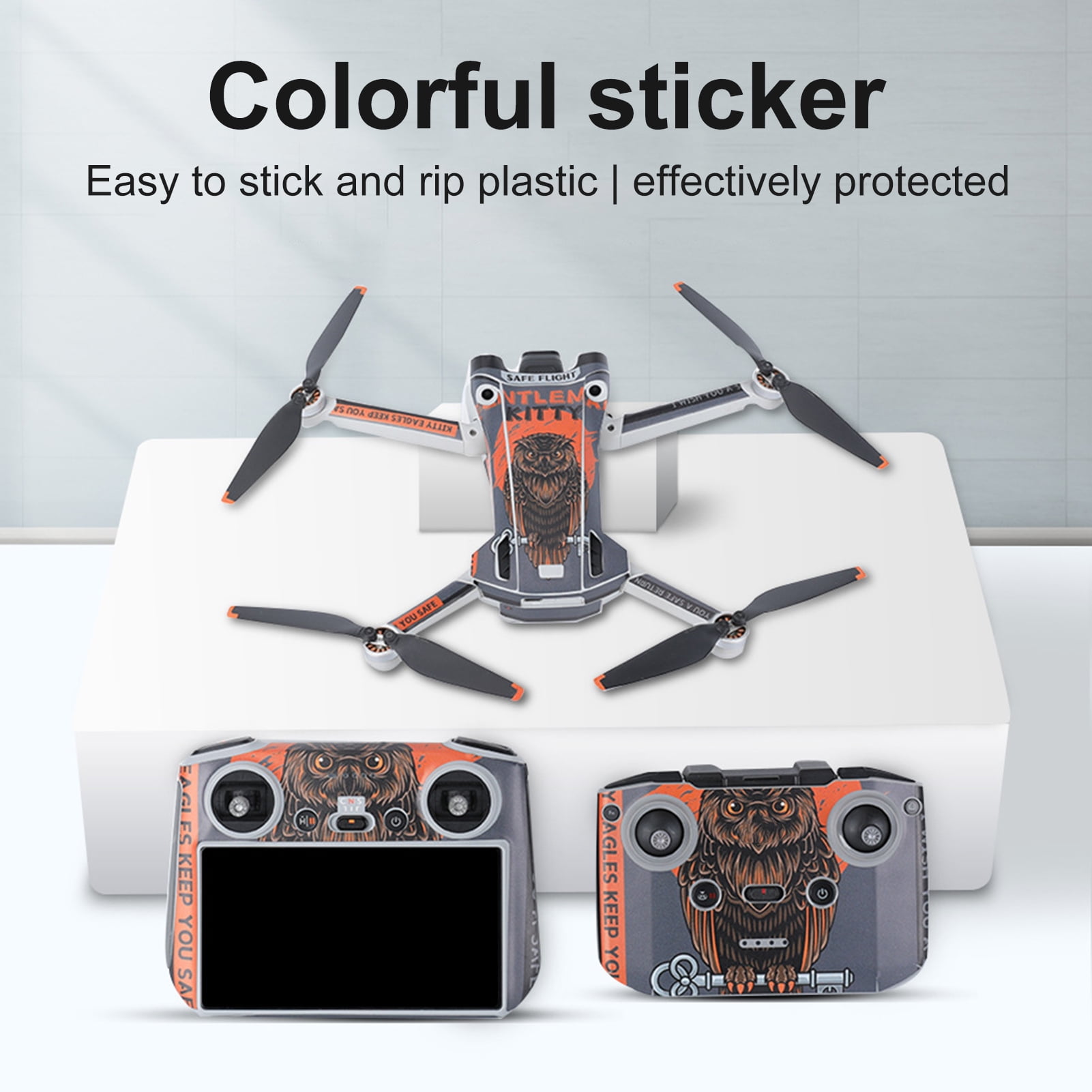 Sioweci 2Pcs Drone Stickers No Bubbles Effectively Protect The Body ...
