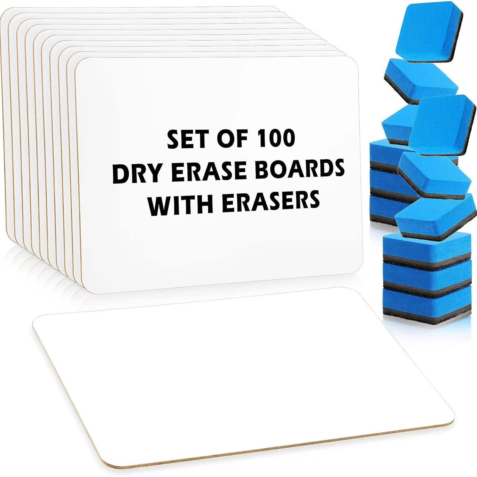 Sioweci 2Pcs Reversible Mini Whiteboard Set Portable Easy to Clean ...