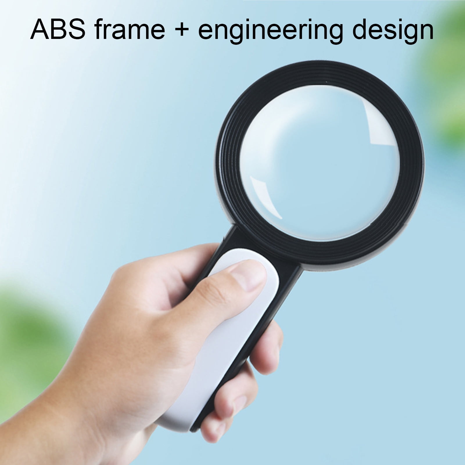 Sioweci 30X Handheld Magnifier Illuminated Ergonomics ABS Frame Optical ...