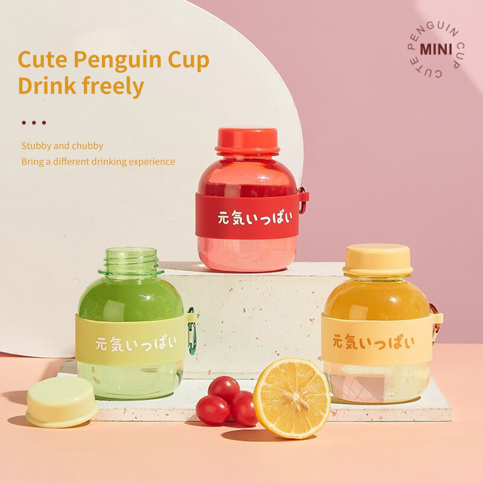 Sioweci 330ml Water Cup Portable Buckle Design Japanese Style Girls ...