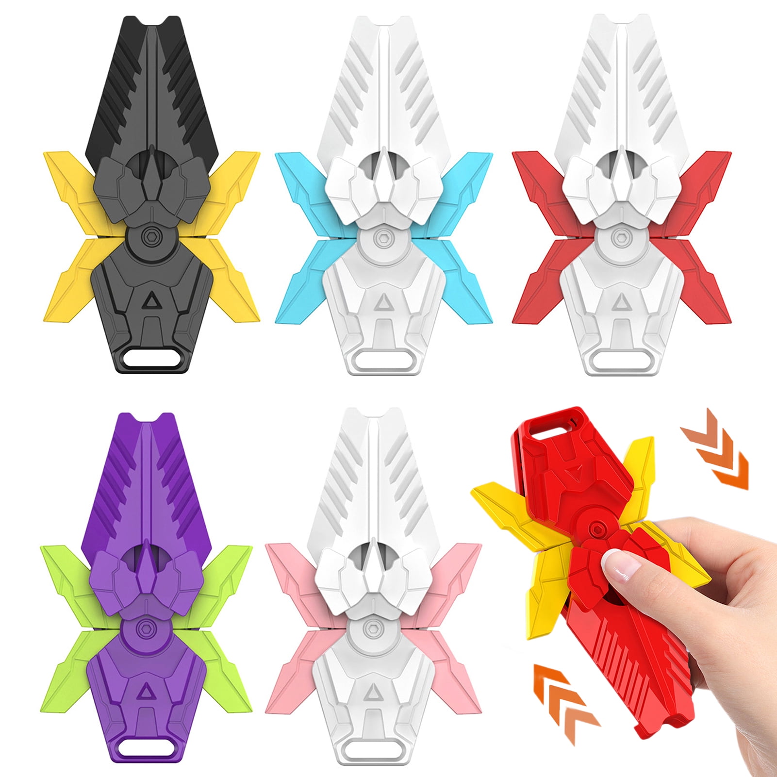 Sioweci 3Pcs 3D Printed Slider Shield Retractable Stress Anxiety Relief ...