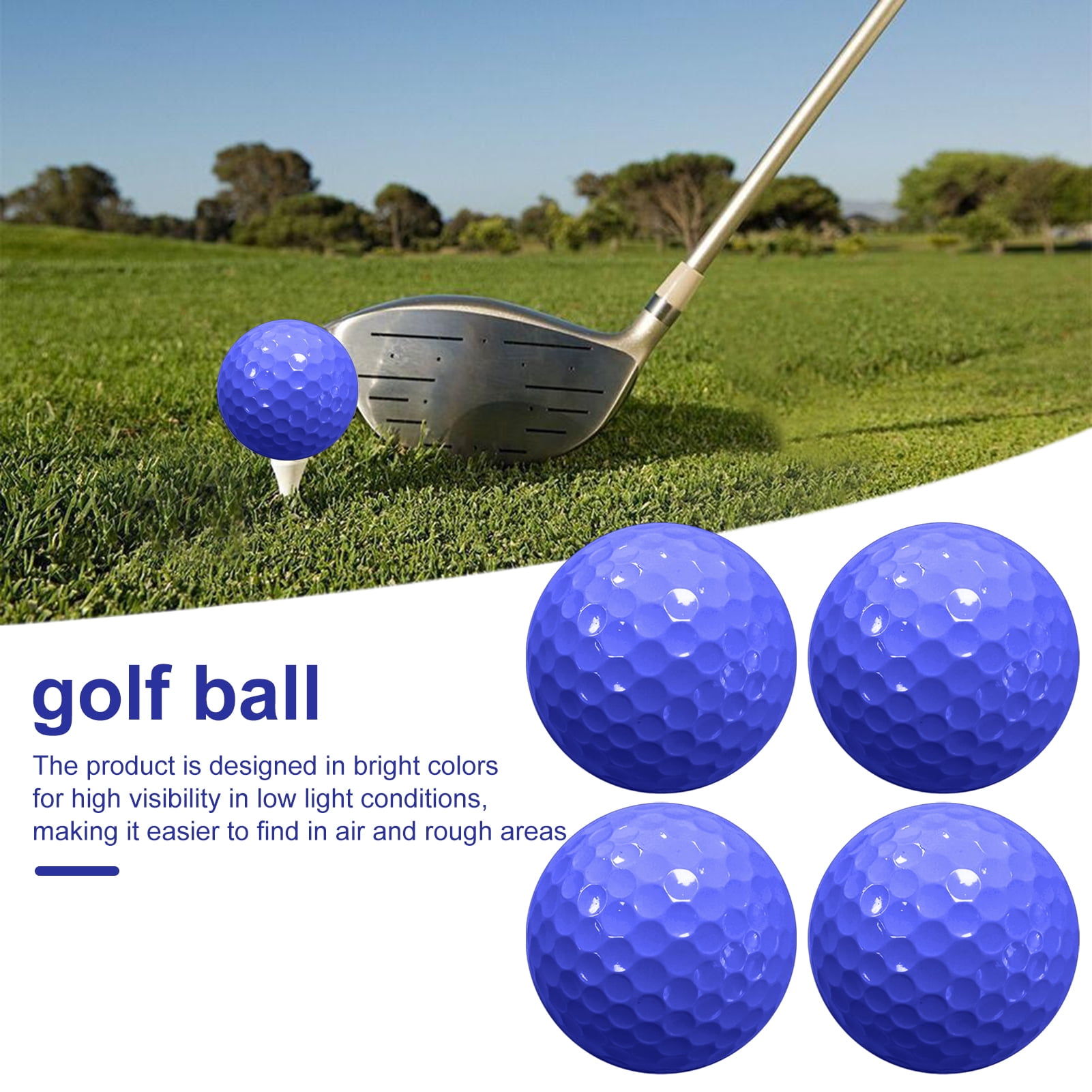 Sioweci 4 Pack Foam Golf Balls Practice Golf Balls Realistic Feel ...