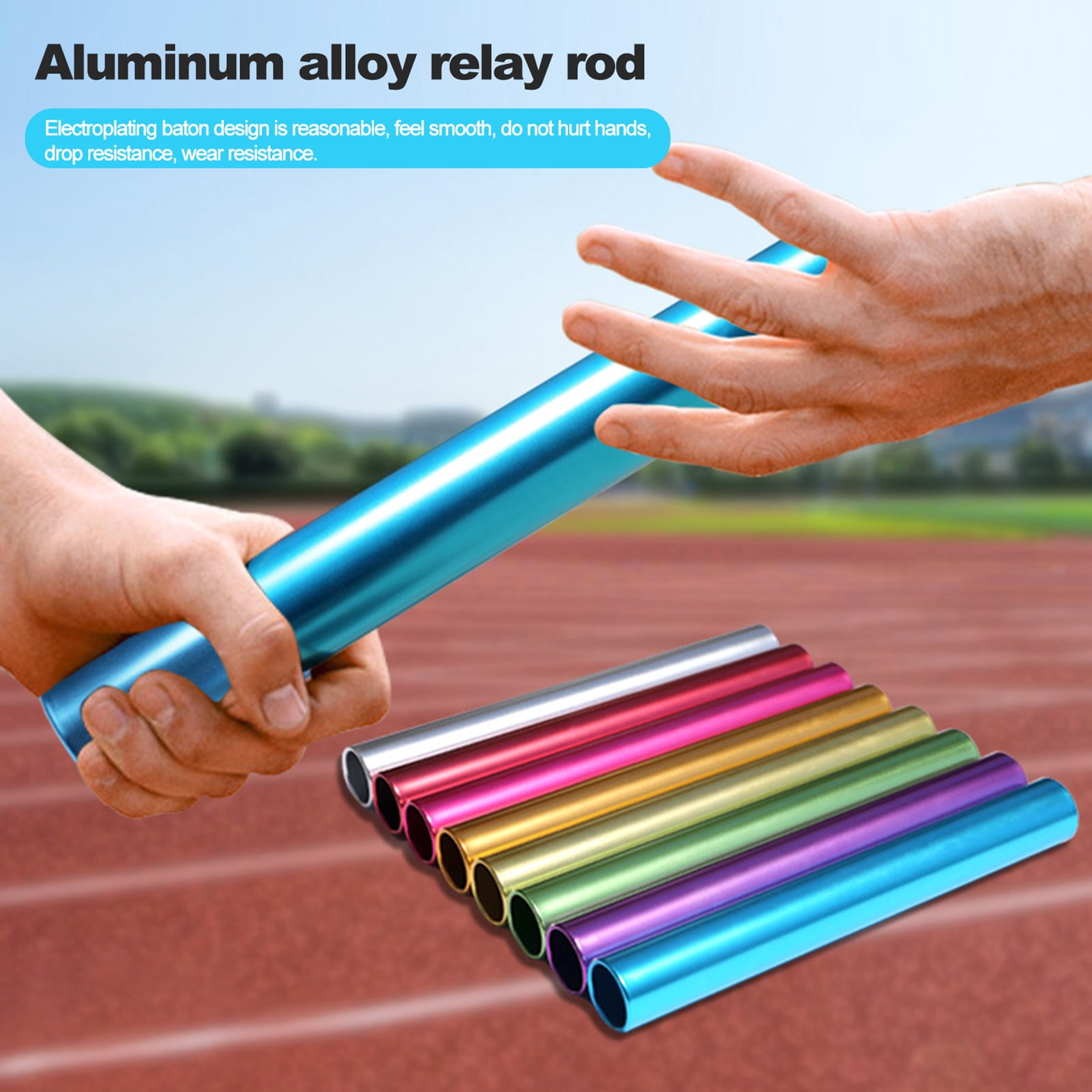Sioweci 4Pcs Aluminum Alloy Track Field Relay Batons Professional ...