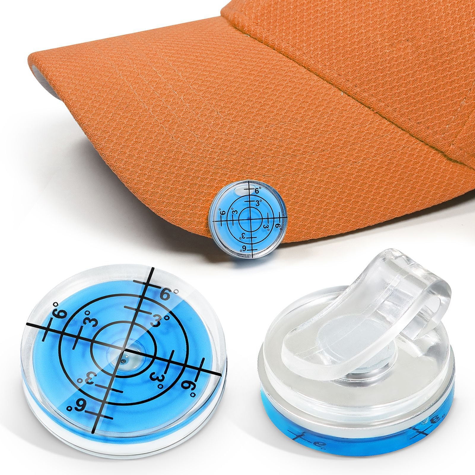Sioweci 4Pcs Golf Level Hat Clip Marker Lightweight Golf Ball Marker ...