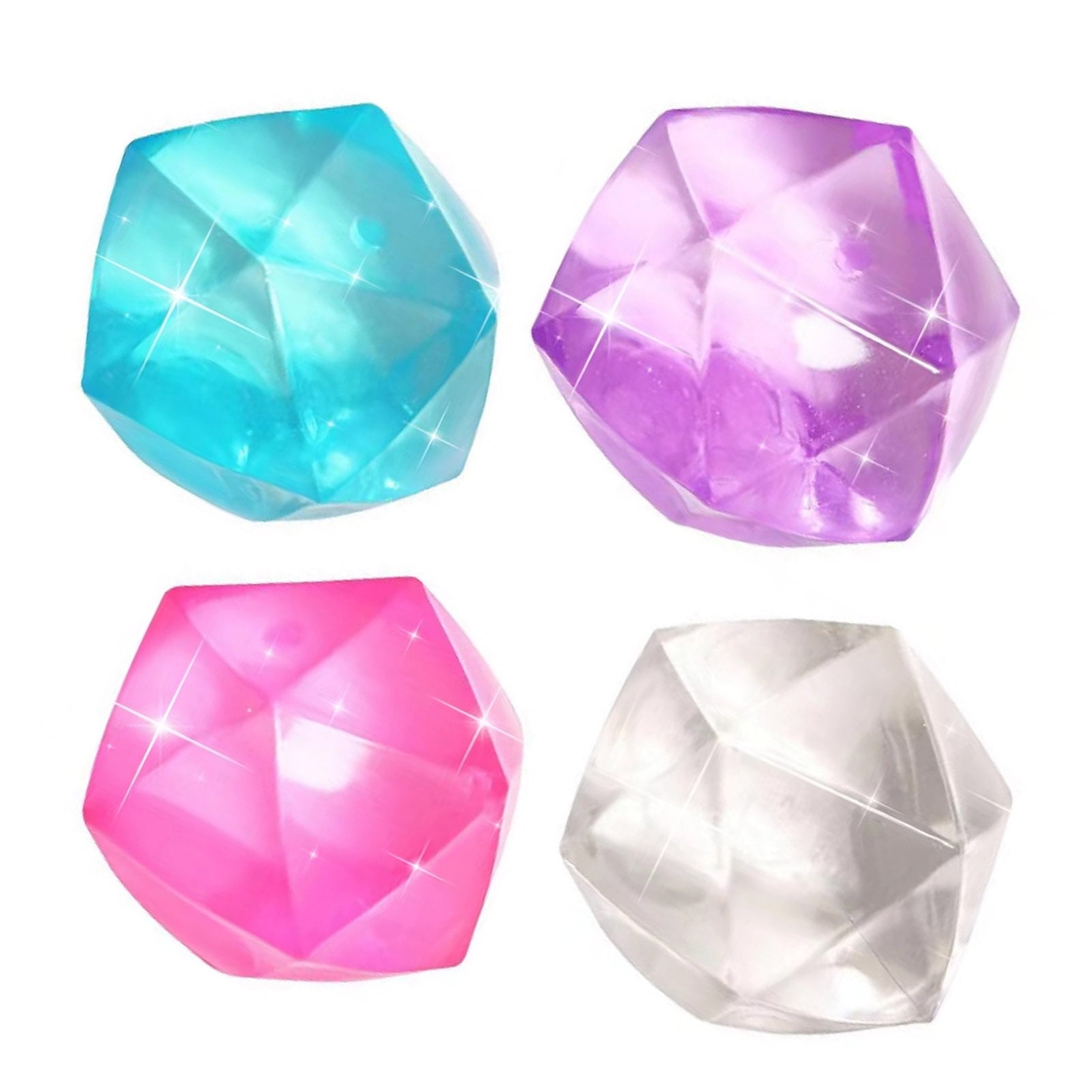 Sioweci 4Pcs Stress Cube Fidget Toy Slow Rebound TPR Anxiety Relief ...