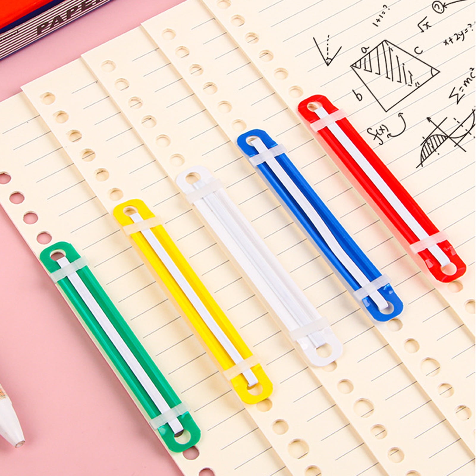 Sioweci 50Pcs Binding Buckle 2-hole Binder Clips Durable Easy-to-use ...