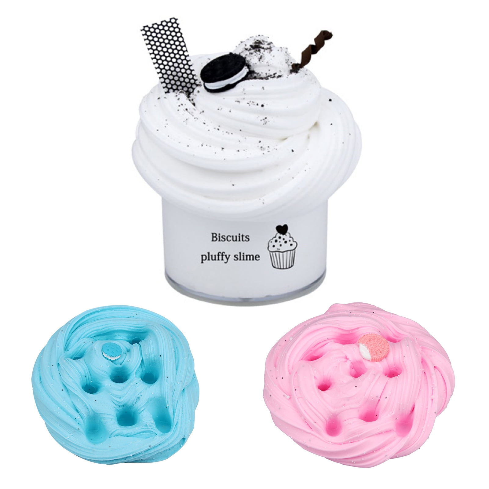 Sioweci 60ml Biscuit Slime Rebound Portable Display Mold Elastic ...