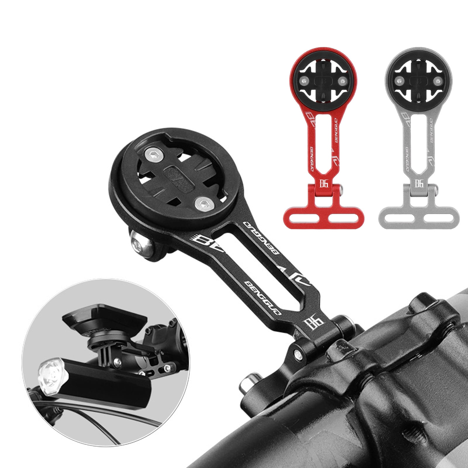 Sioweci Adjustable Bike Computer Mount Front Cycling Computer Extension ...