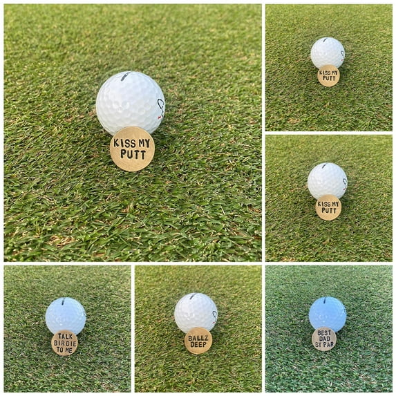 Sioweci Alloy Golf Markers Funny Words Mini Good Toughness Golf Hat ...
