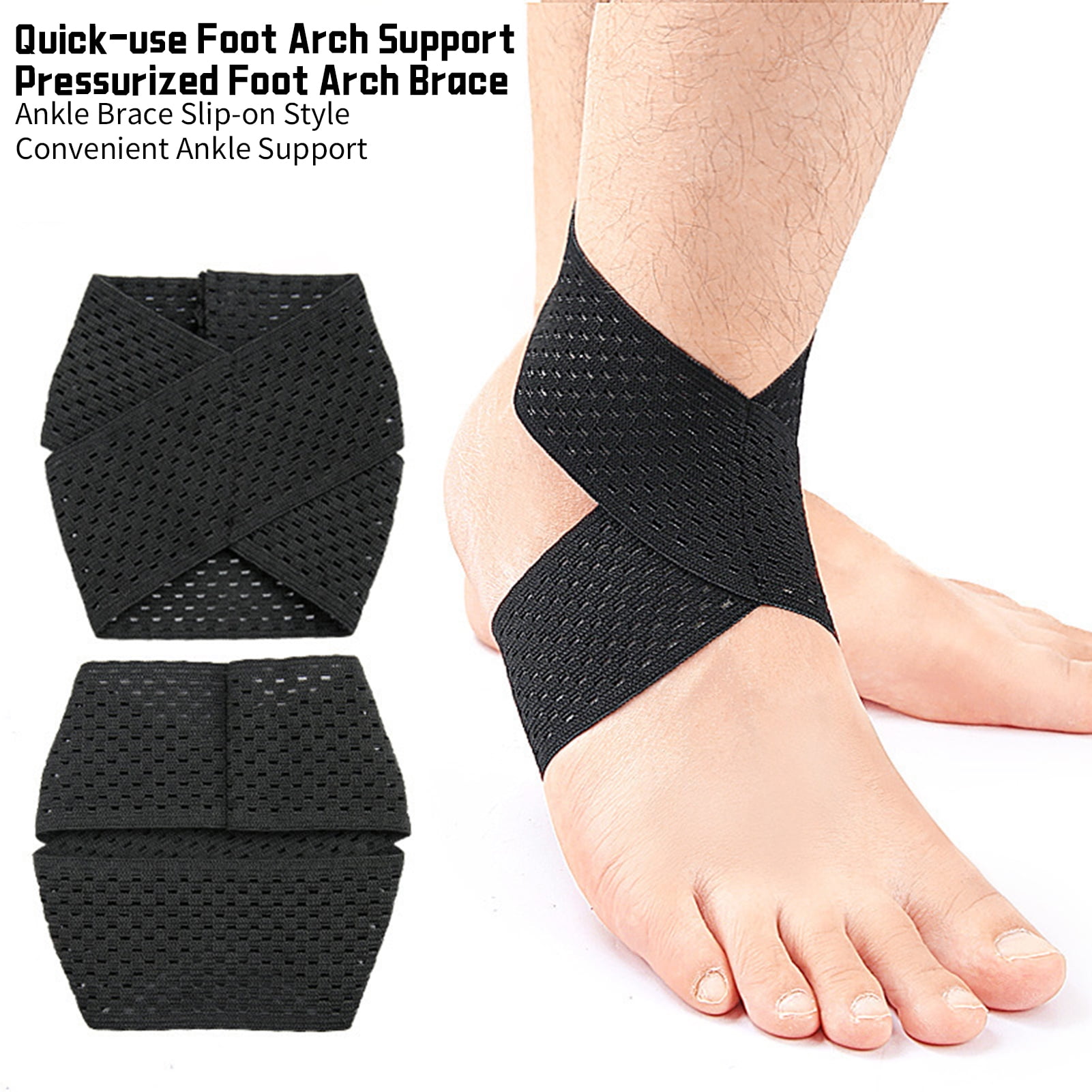 Sioweci Ankle Brace for Sprained Ankle Adjustable Arch Support Achilles ...
