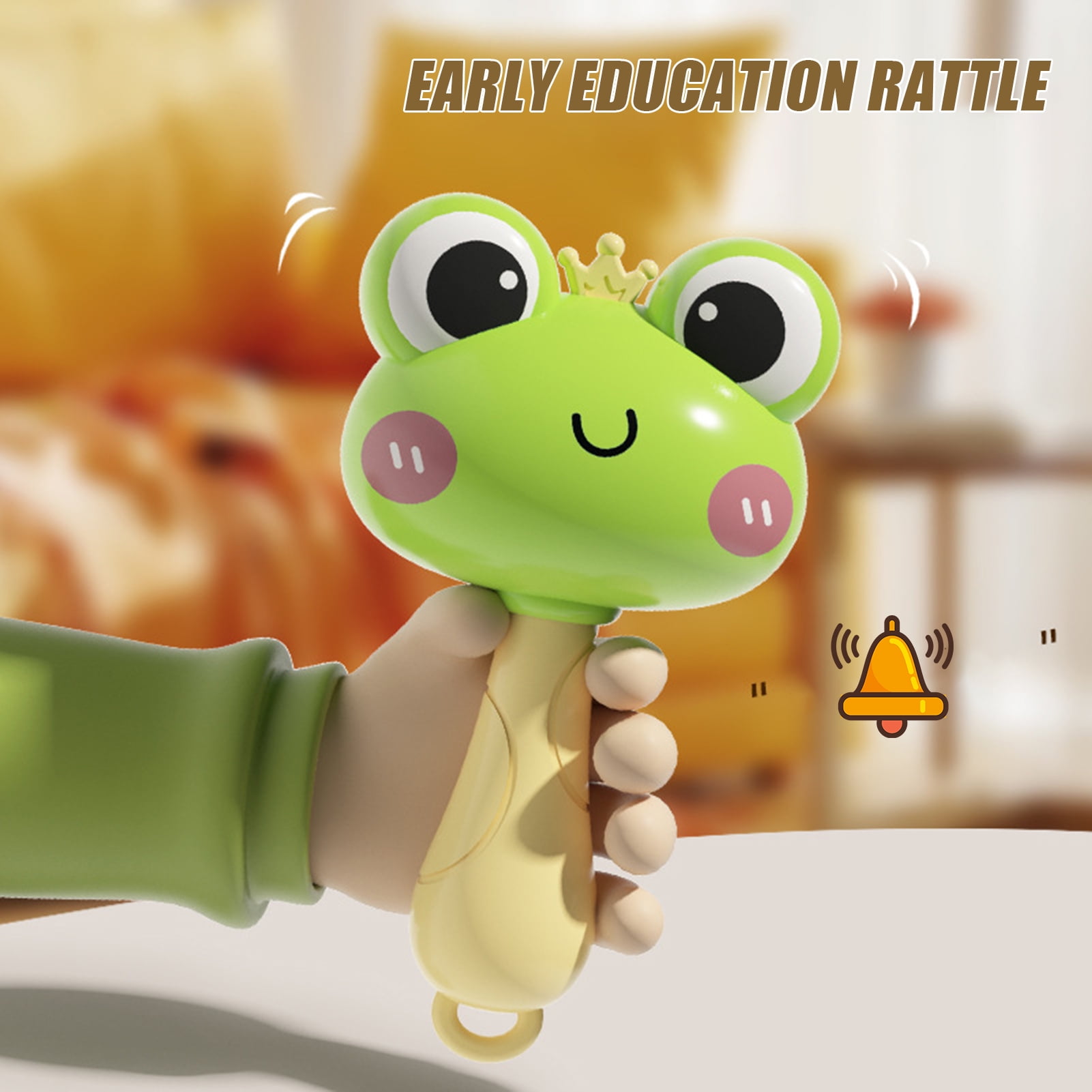 Sioweci Baby Rattle Toys Built-in Rocking Ball Sweet Sound Training ...