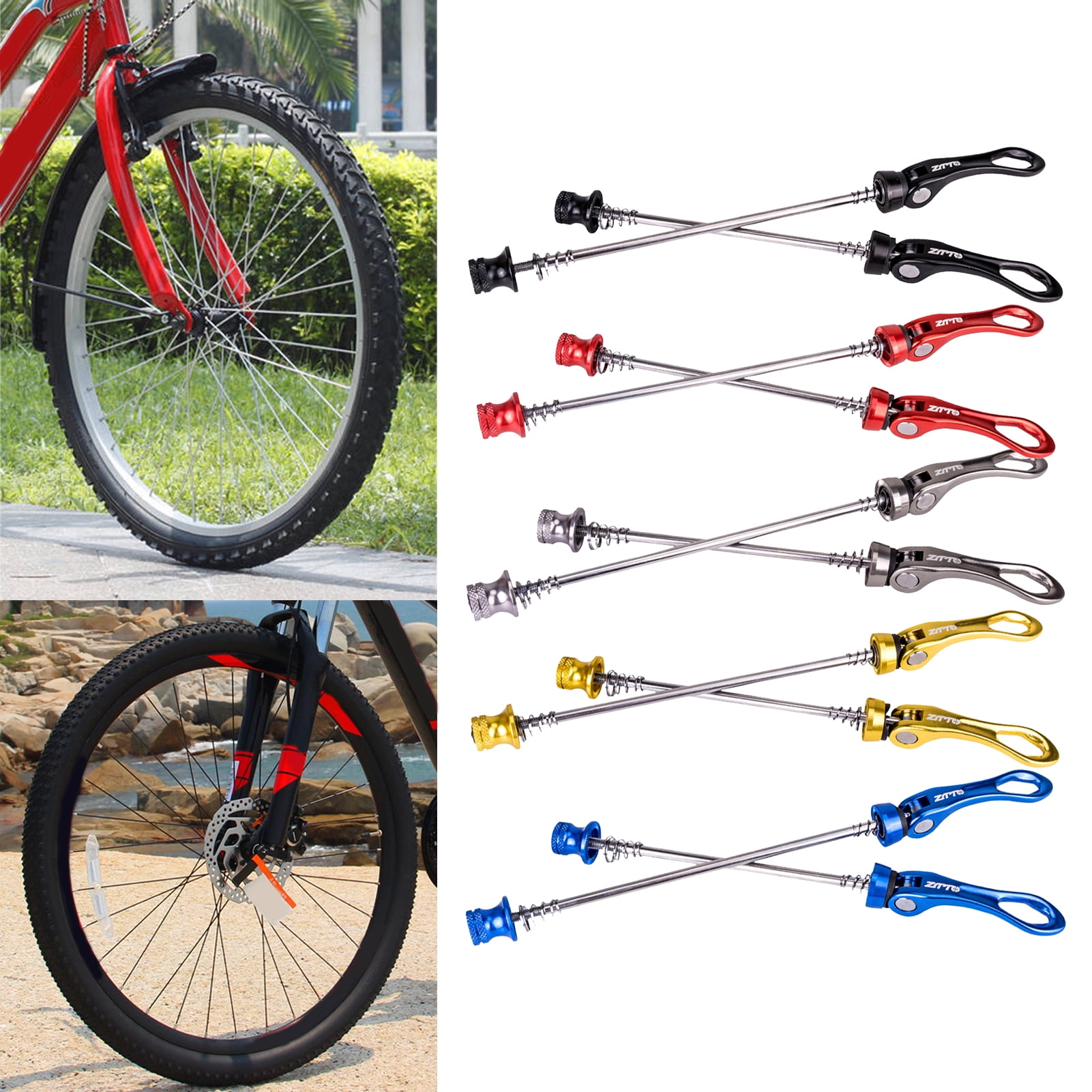 Sioweci Bike Wheel Skewers Anti-oxidation Anti Slip Bike Accessory Fast ...