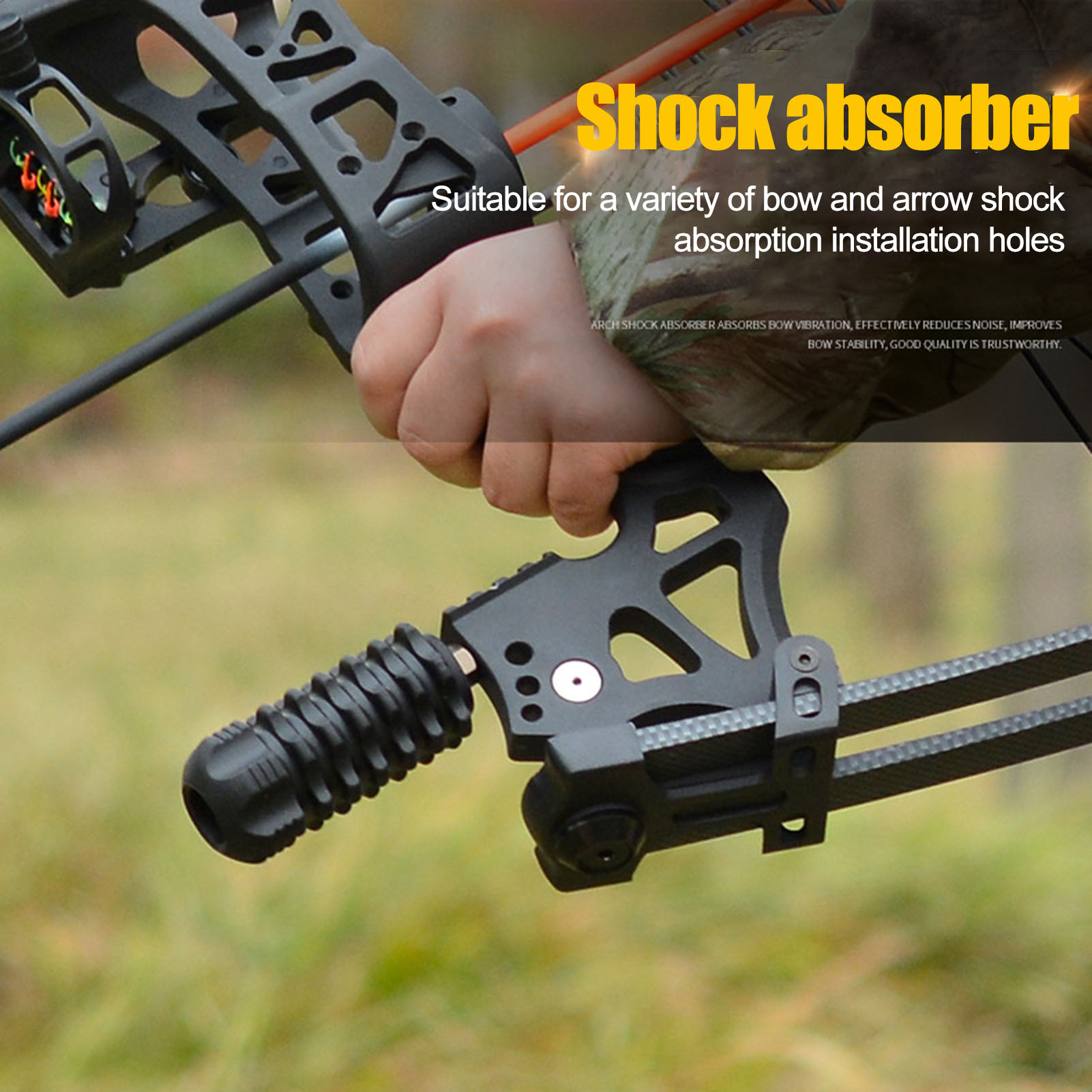 Sioweci Bow Shock Absorber Archery Compound Bow Stabilizer Bow Riser ...