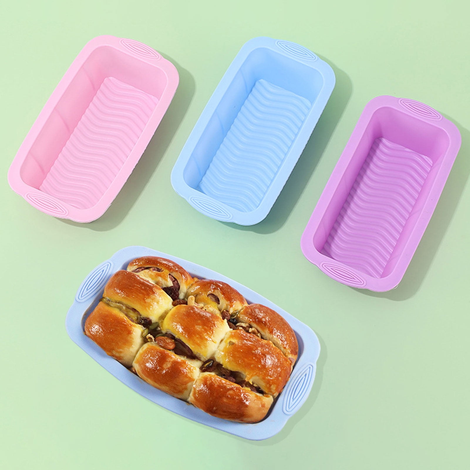 Sioweci Bread Pan Rectangular Non Stick No Penetration Odor Free High ...