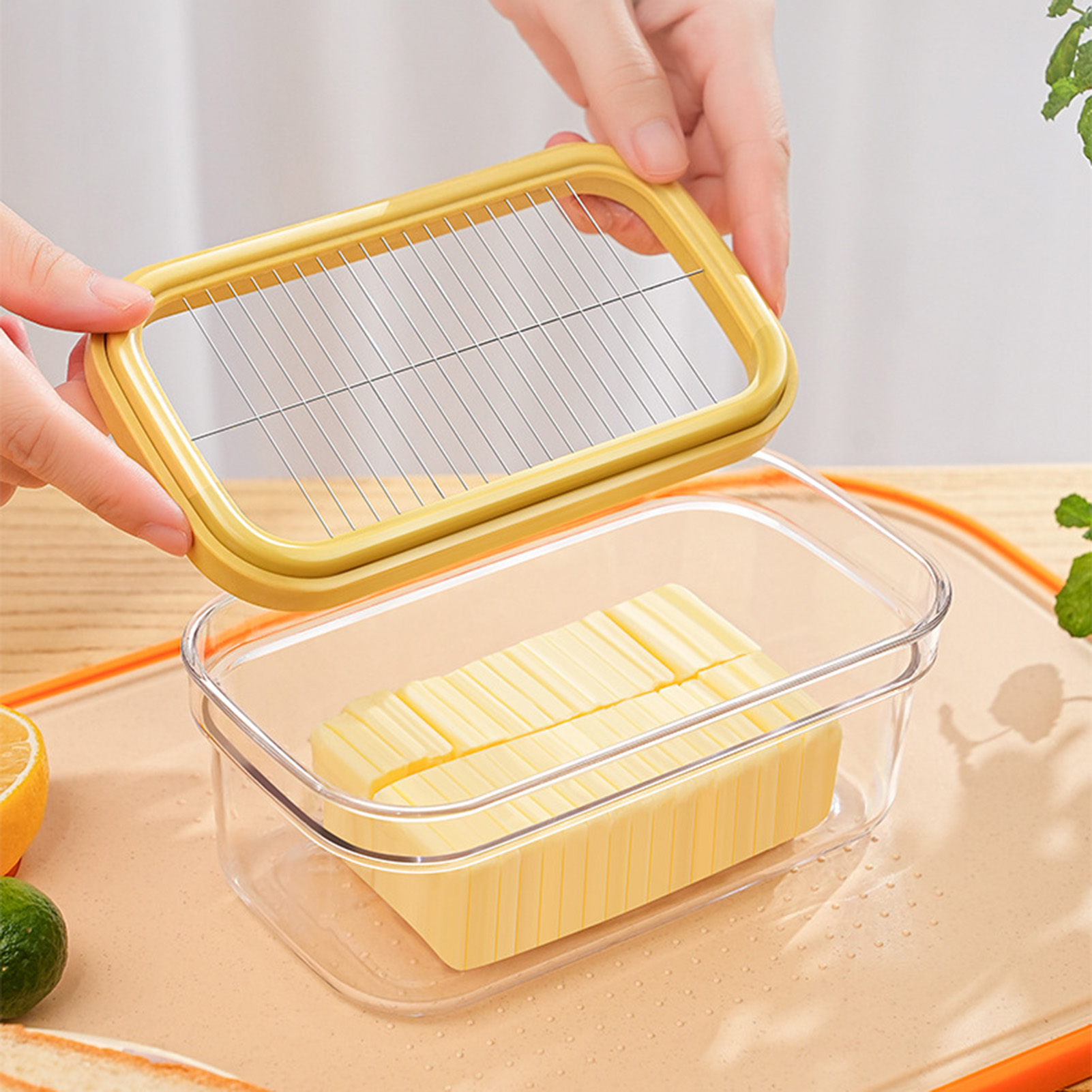 Sioweci Butter Slicer Cutter Box Butter Container with Airtight Lid ...
