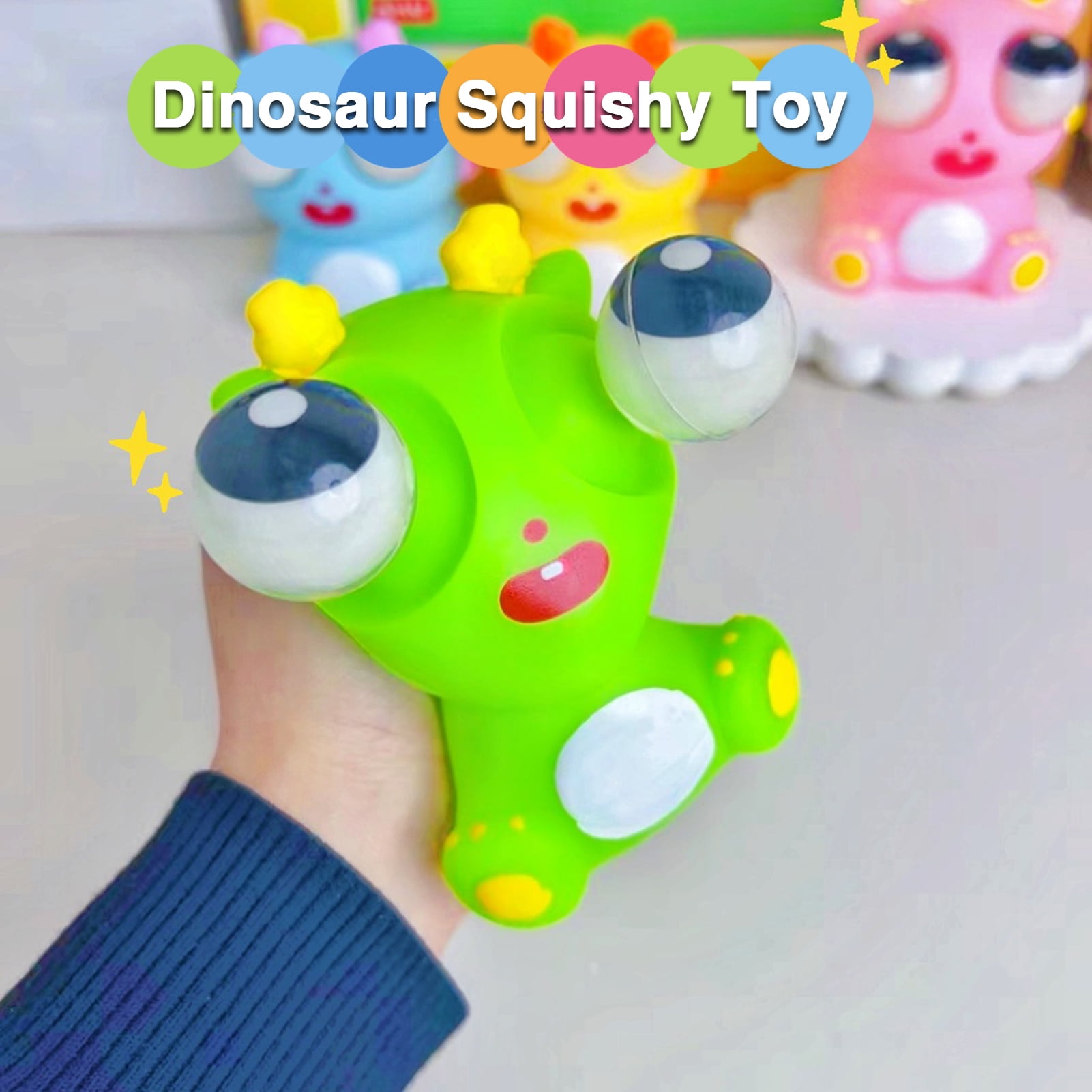 Sioweci Cartoon Dinosaur Squishes Toy Popping Eyes Slow Rebound ...