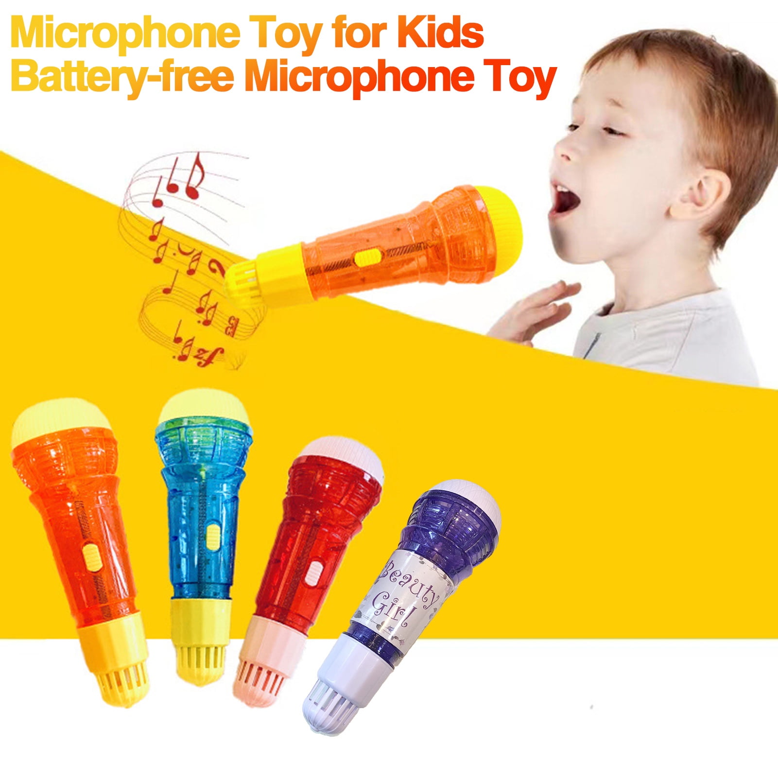 Sioweci Children Microphone Toy No Batteries Required Large Echo ...